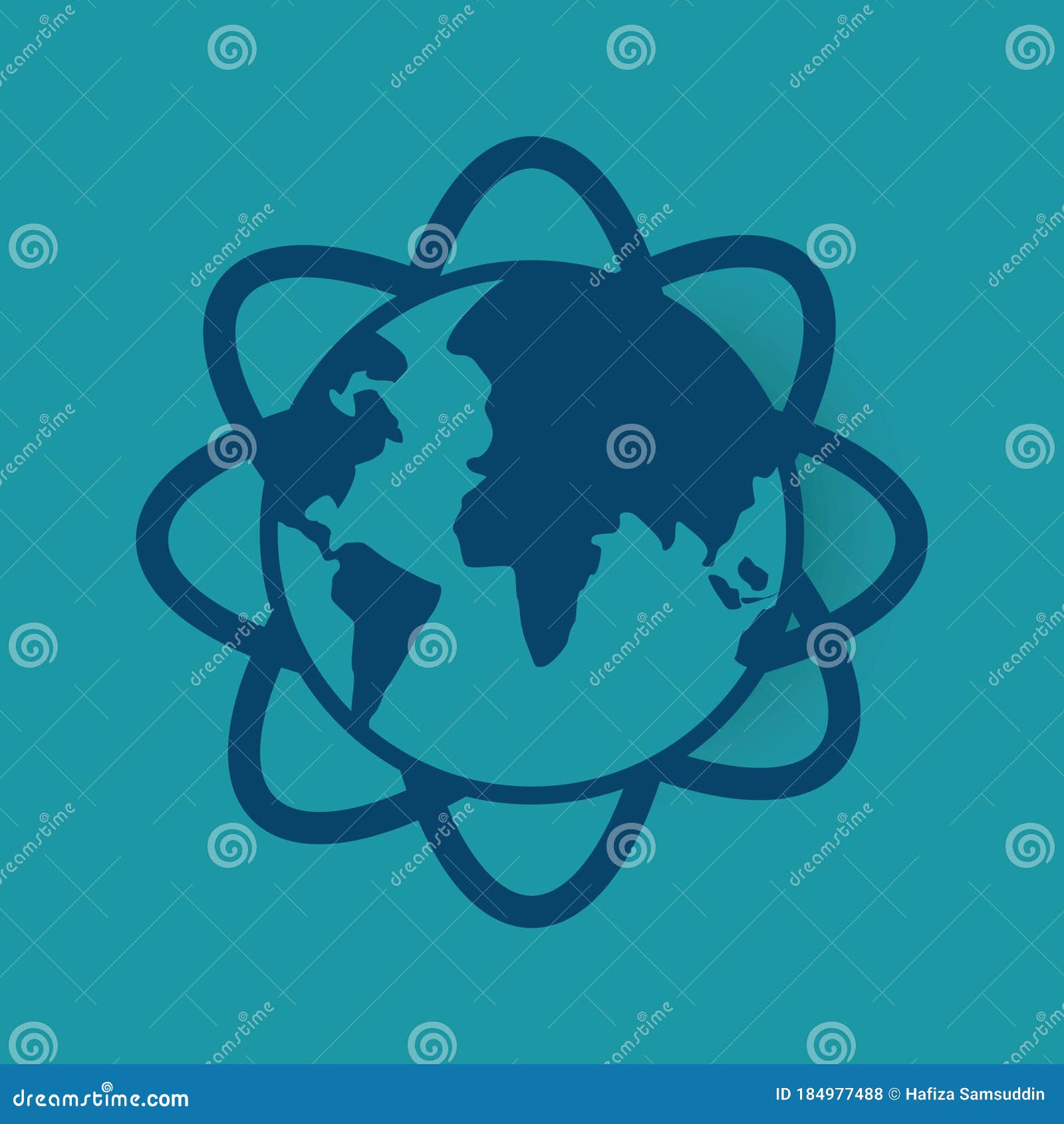 Earth Network. Vector Illustration Decorative Design Stock Illustration ...