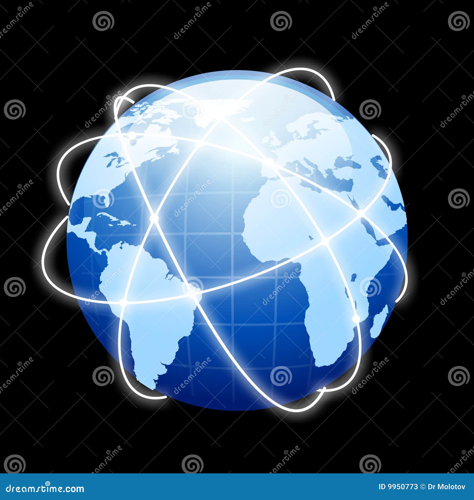 Earth networking stock illustration. Illustration of communication ...
