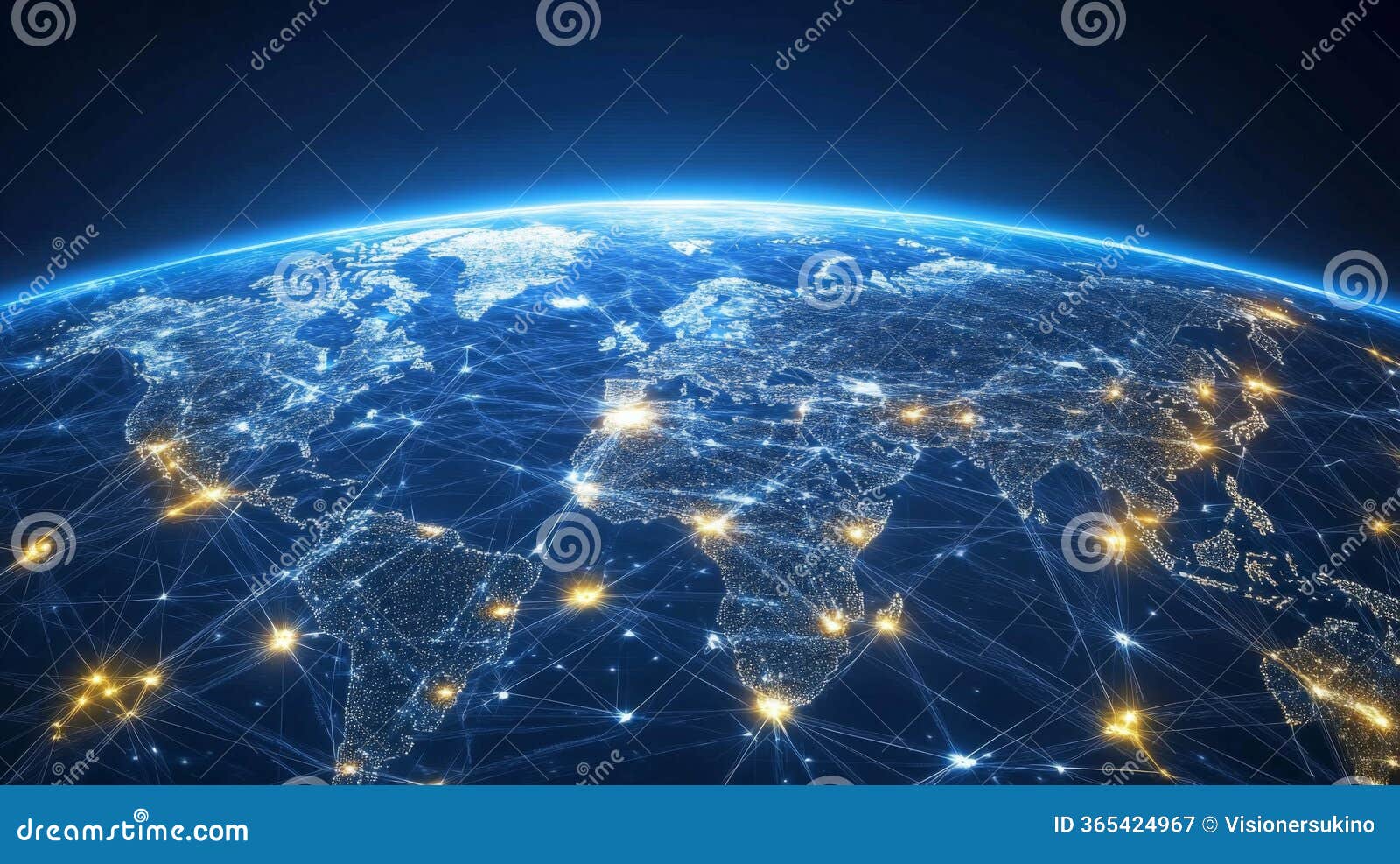 Global City Connections: An Illustrated Map Of World Lines For ...