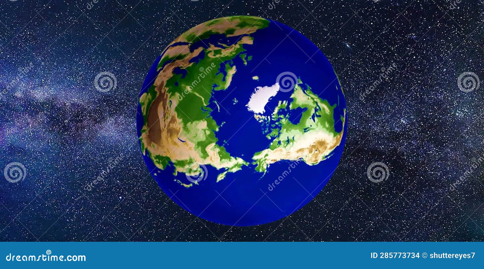 Earth from North Pole Arctic. Animation and Illustration Stock Footage ...
