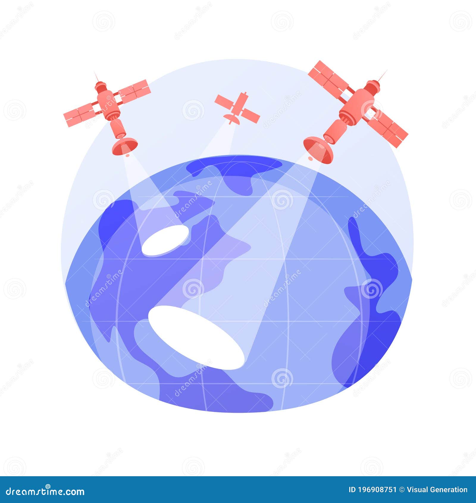 Earth Observation Abstract Concept Vector Illustration. Stock Vector ...