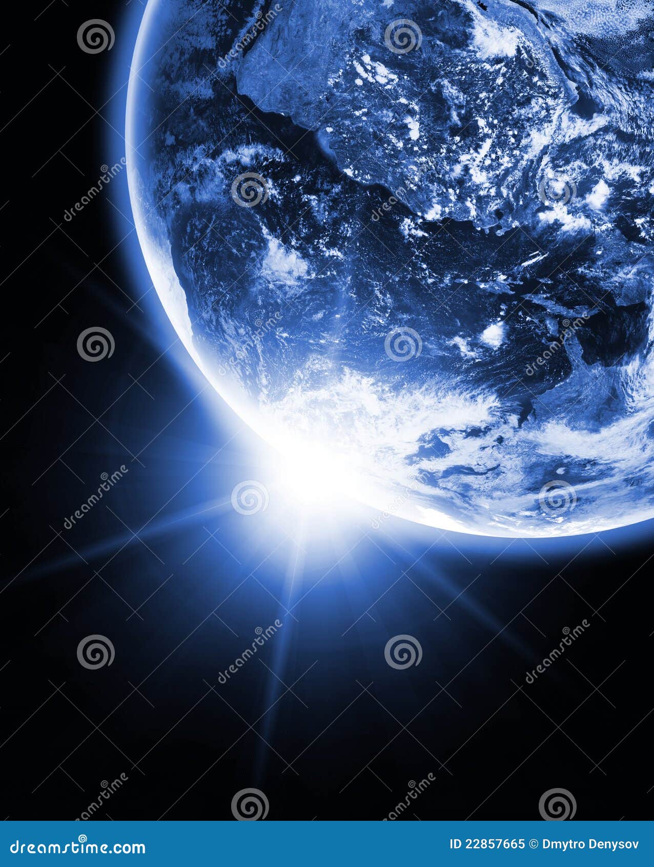Earth in open space stock illustration. Illustration of earth - 22857665