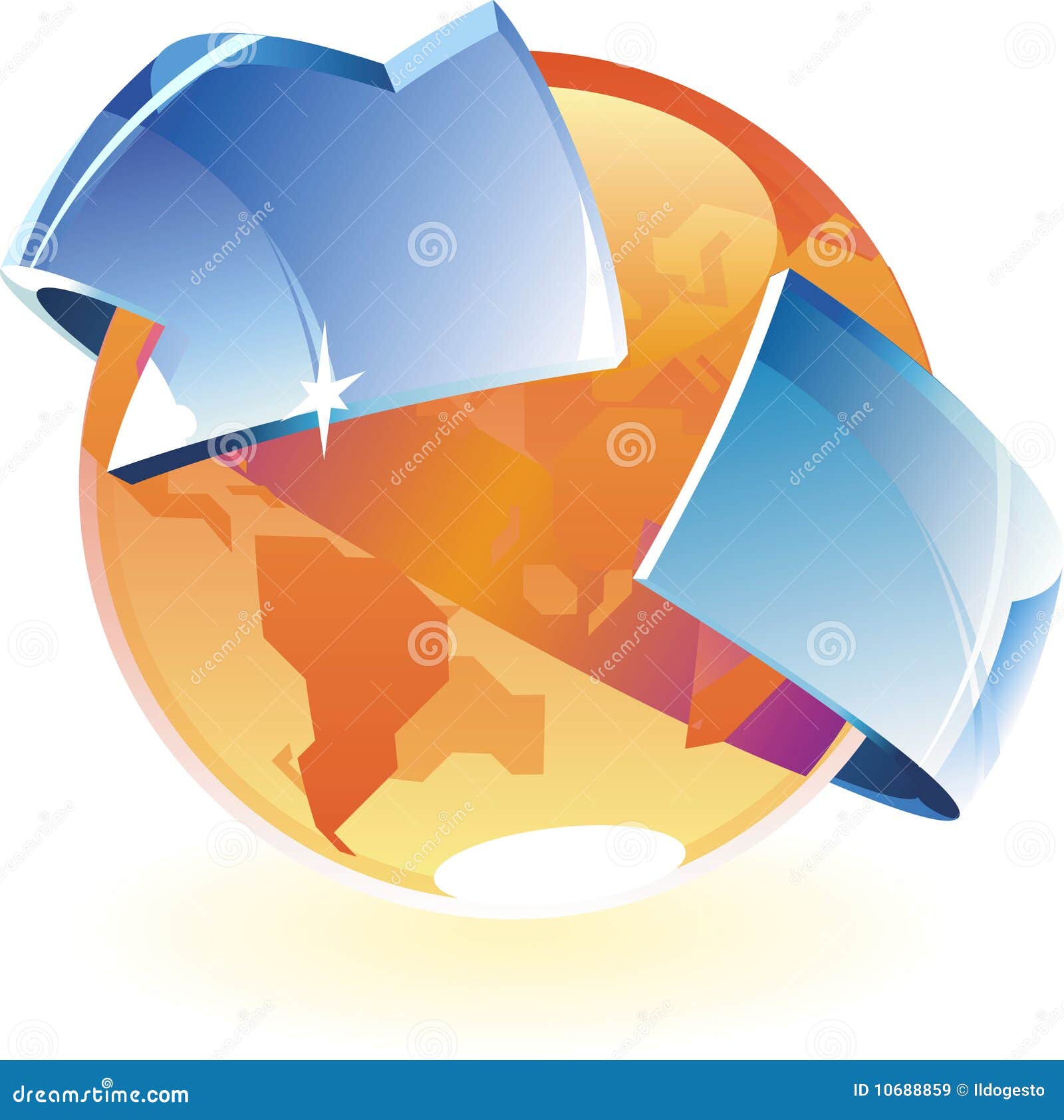 Earth Orange Arrow Stock Illustrations – 881 Earth Orange Arrow Stock ...