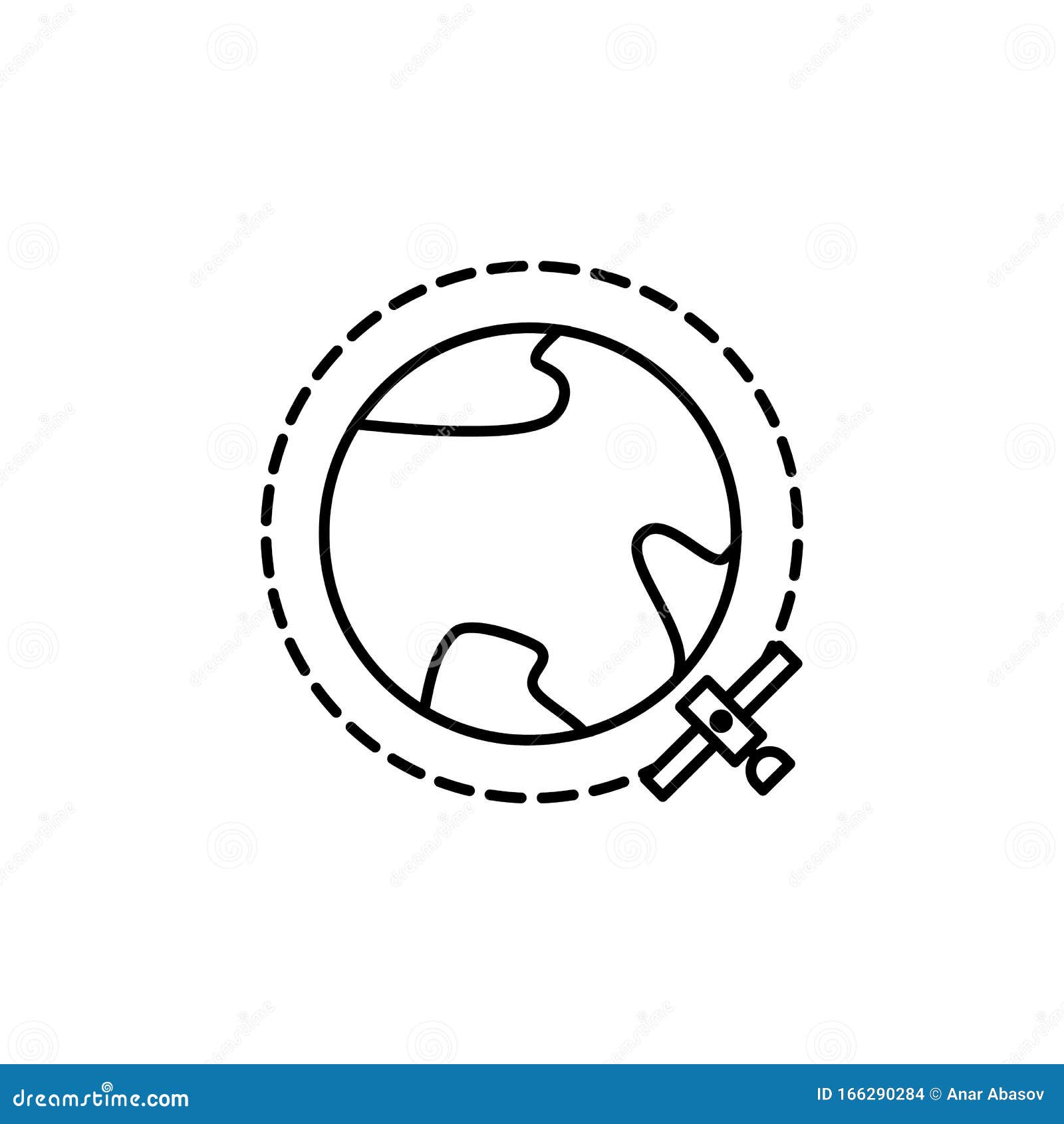 Earth Orbit Icon. Element of Space for Mobile Concept and Web Apps ...