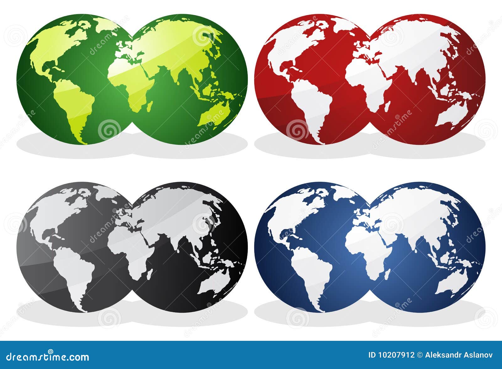 Earth over continents. stock illustration. Illustration of concept ...