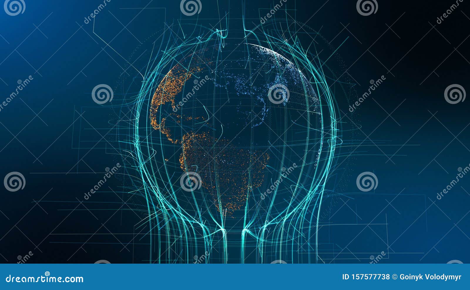 Earth Particle Technology Concept. 3D Rendering Stock Illustration ... Earth Particle Technology Concept. 3D Rendering Stock Illustration ...