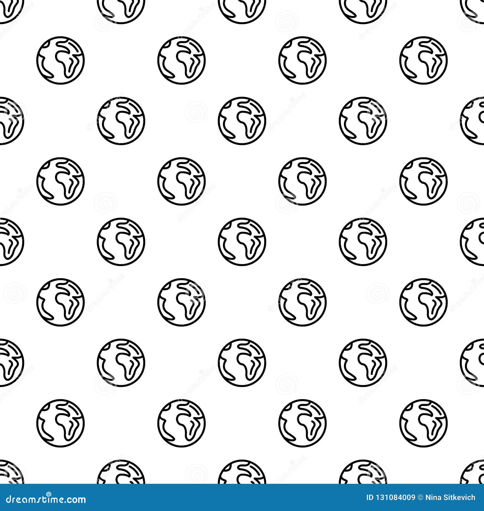 Earth pattern seamless stock vector. Illustration of repeat - 131084009
