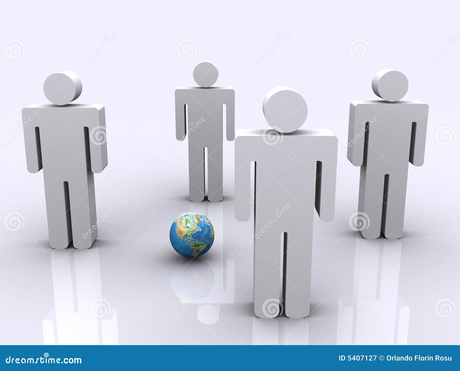 Earth and people stock illustration. Illustration of concept - 5407127