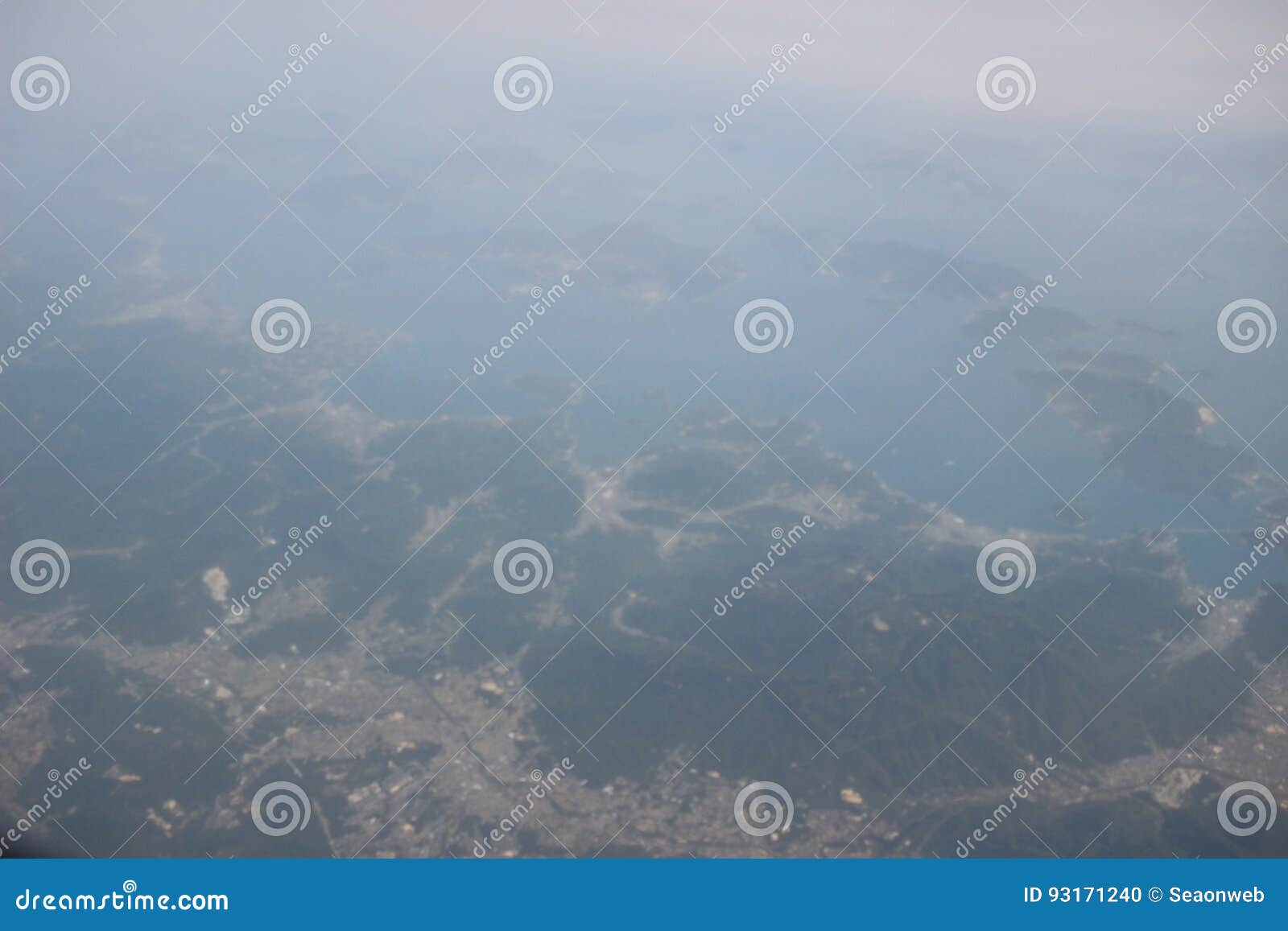 Earth Photo from High Above Ground Stock Photo - Image of background ...