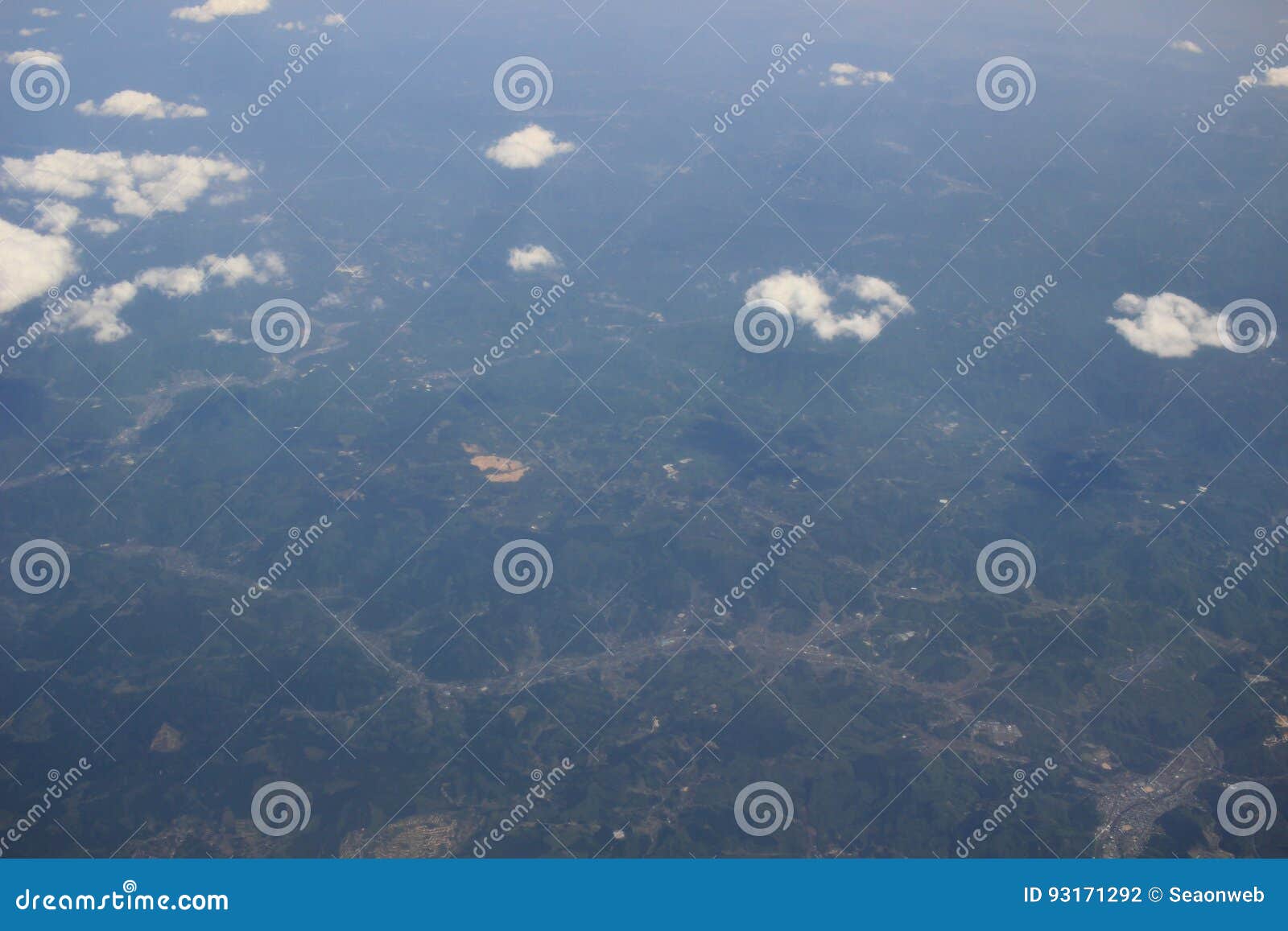 Earth Photo from High Above Ground Stock Photo - Image of land ...