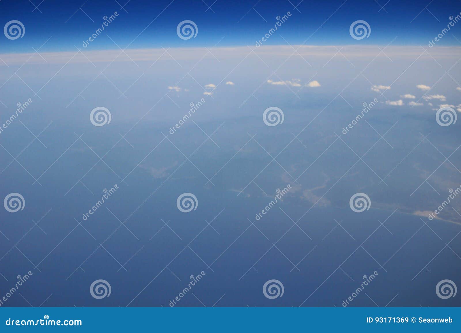 Earth Photo from High Above Ground Stock Image - Image of cloud, view ...