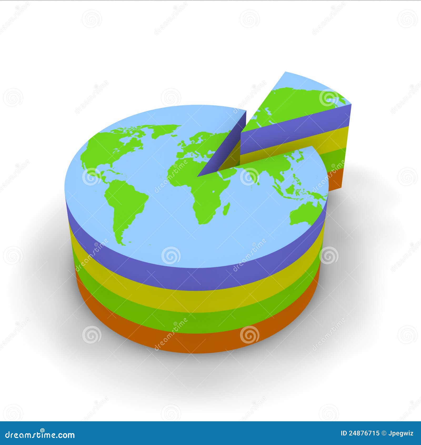 Earth Pie stock illustration. Illustration of blue, ambition - 24876715