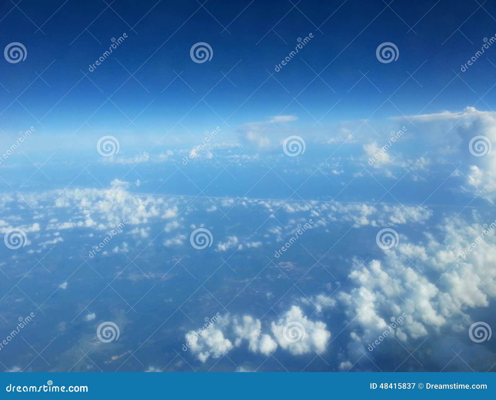 The earth from a plane stock image. Image of beautiful - 48415837