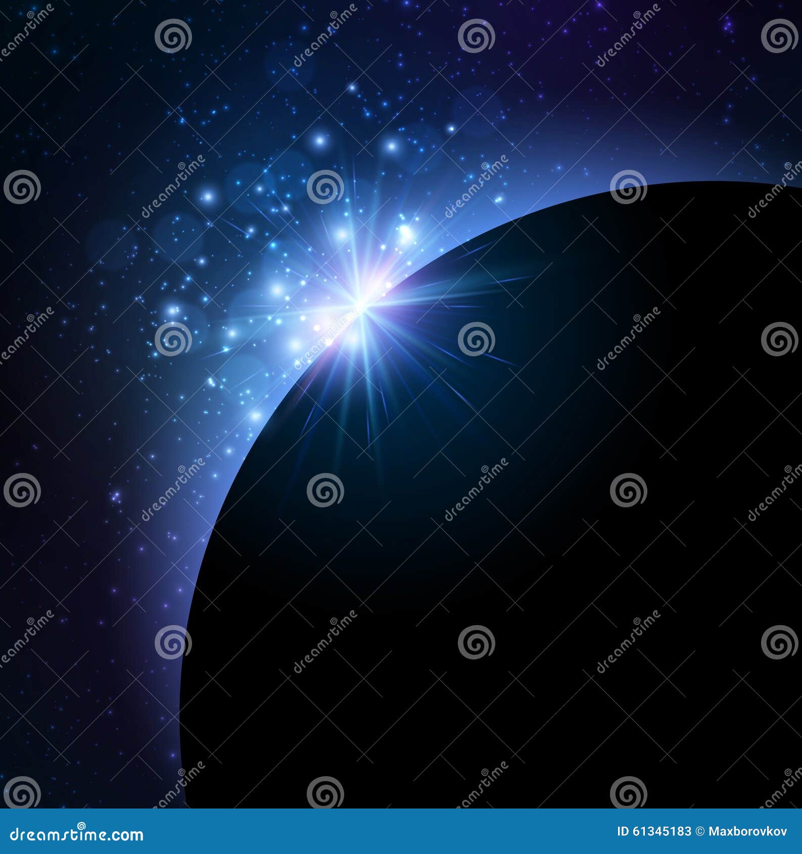 Earth planet background stock vector. Illustration of magical - 61345183