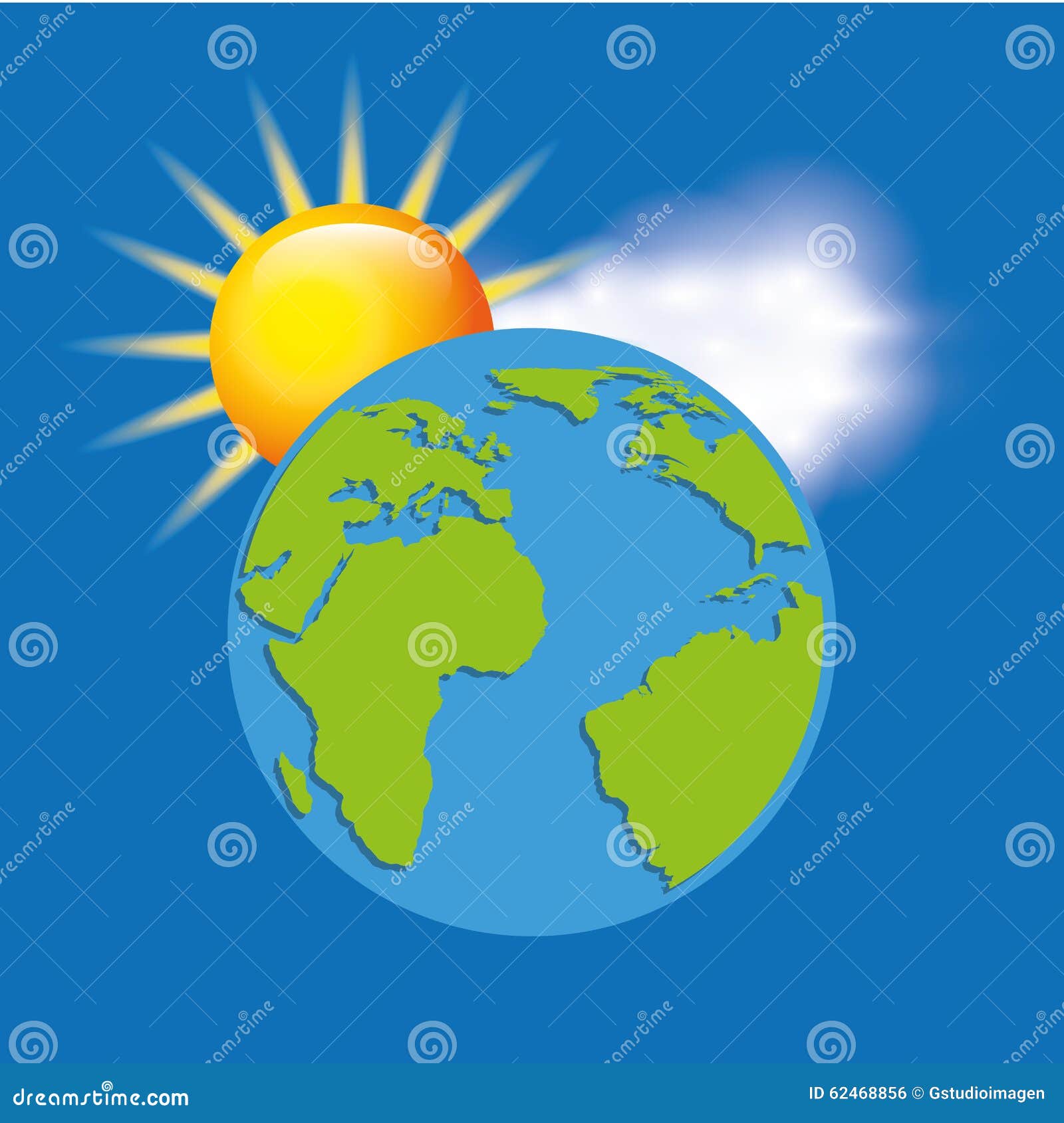 Earth Planet Climate Design Stock Illustration - Illustration of nature ...