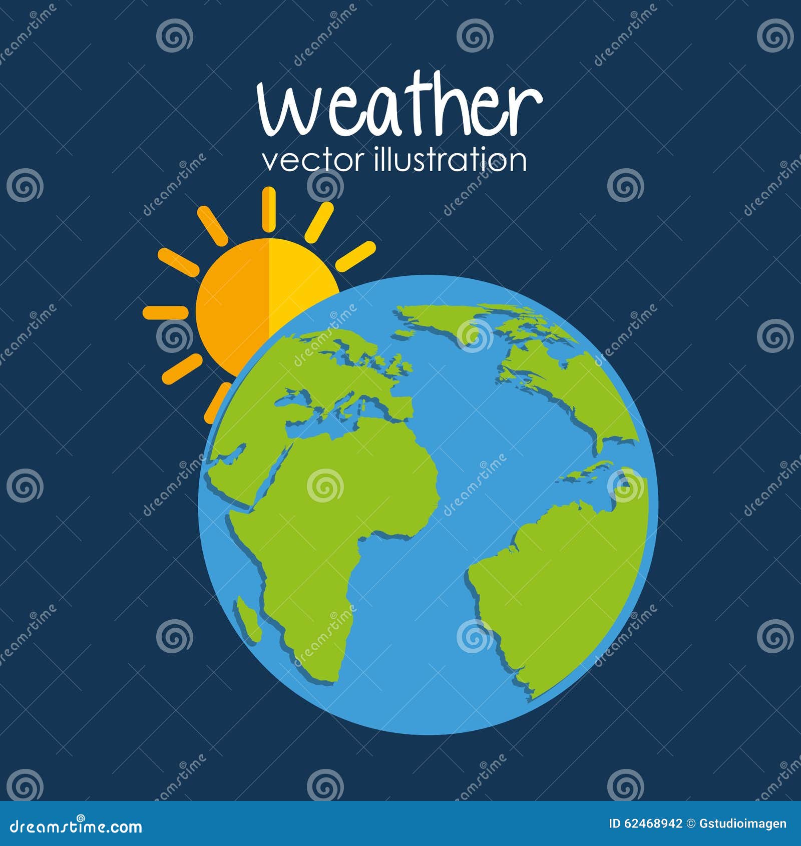 Earth Planet Climate Design Stock Illustration - Illustration of sign ...