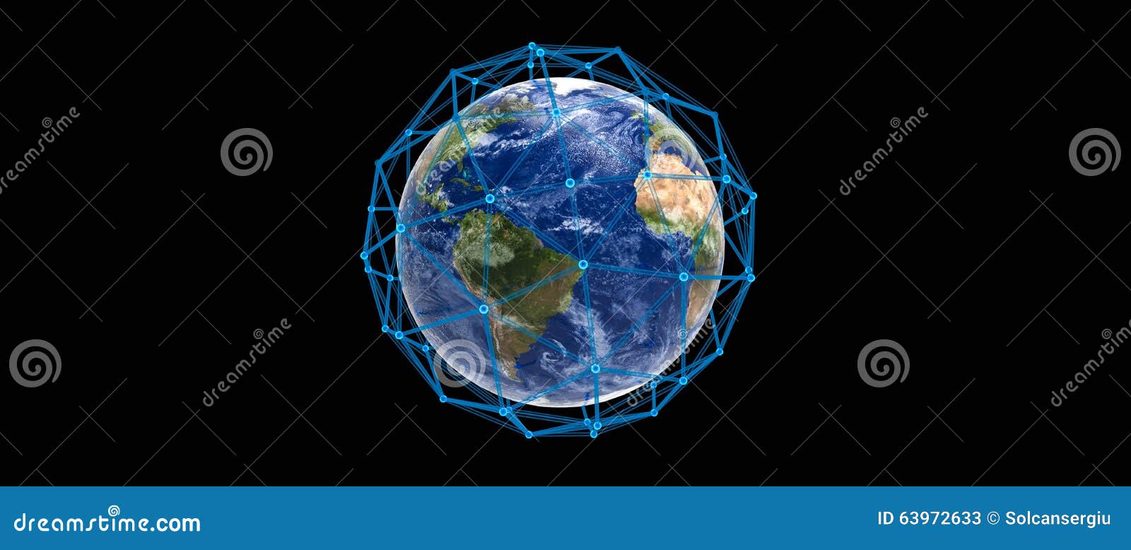 Earth Planet connection stock illustration. Illustration of connection ...
