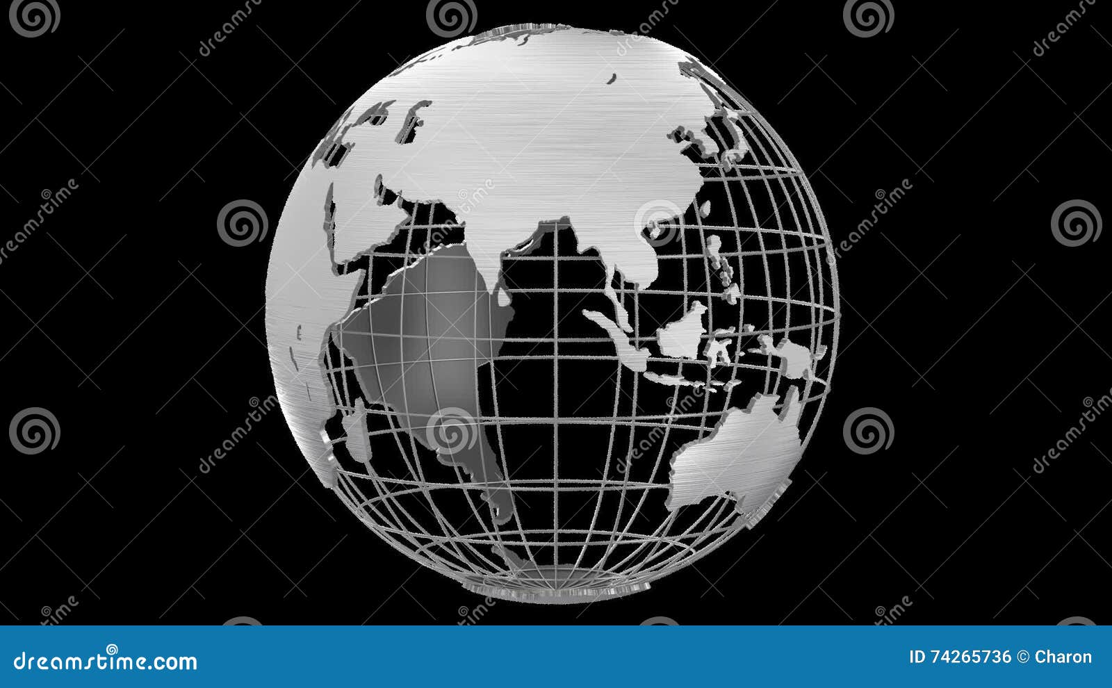 Earth Planet 3D Rotating Globe Alpha Channel Stock Footage - Video of ...