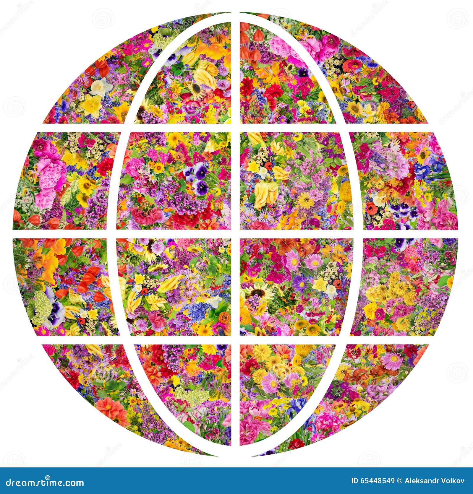 Earth- is the Planet of Flowers Concept Stock Image - Image of blossom ...