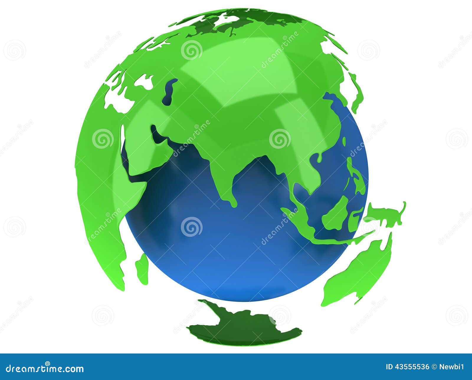 Earth Planet Globe. 3D Render. India View. Stock Illustration ...