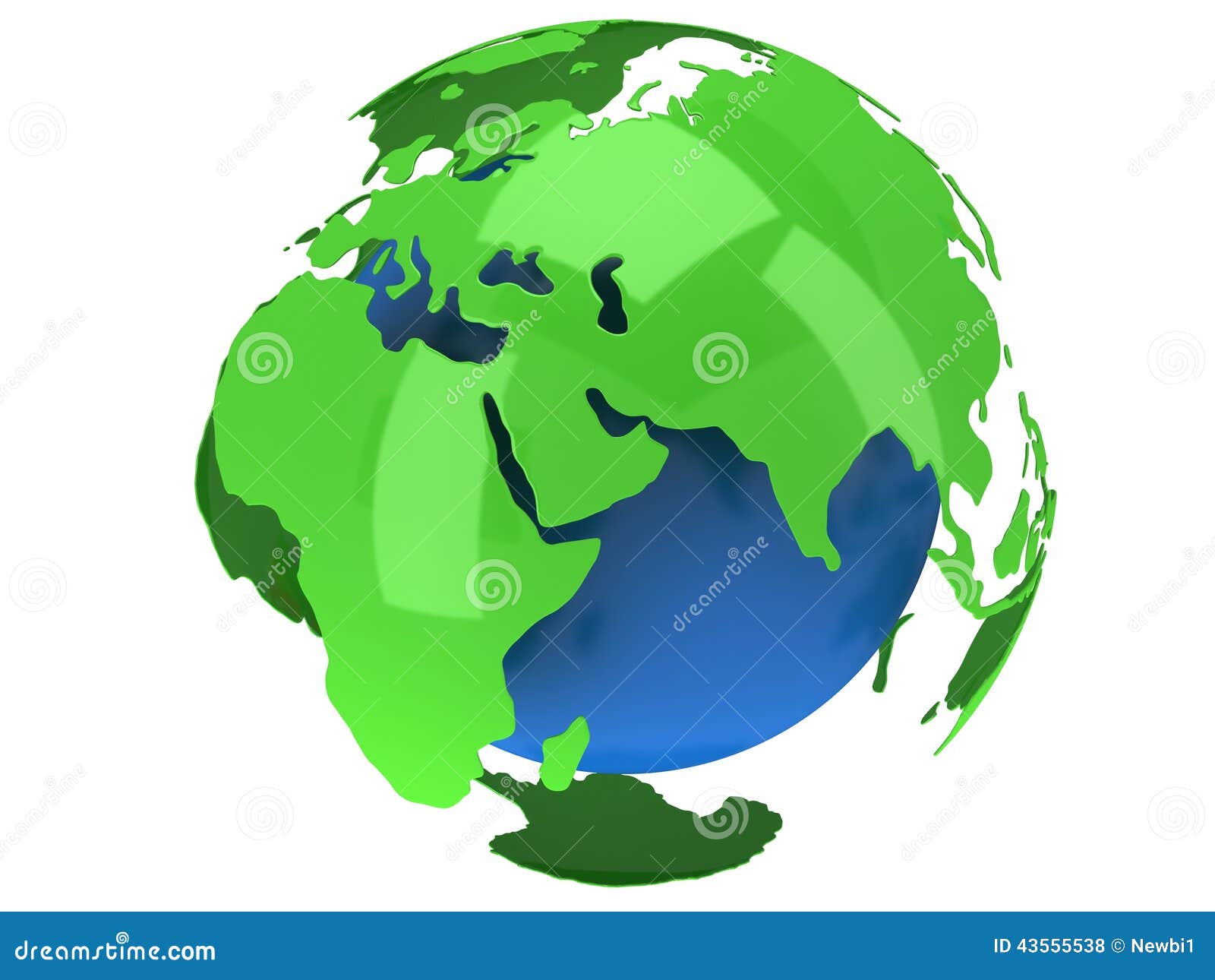 Earth Planet Globe. 3D Render. India View. Stock Illustration ...