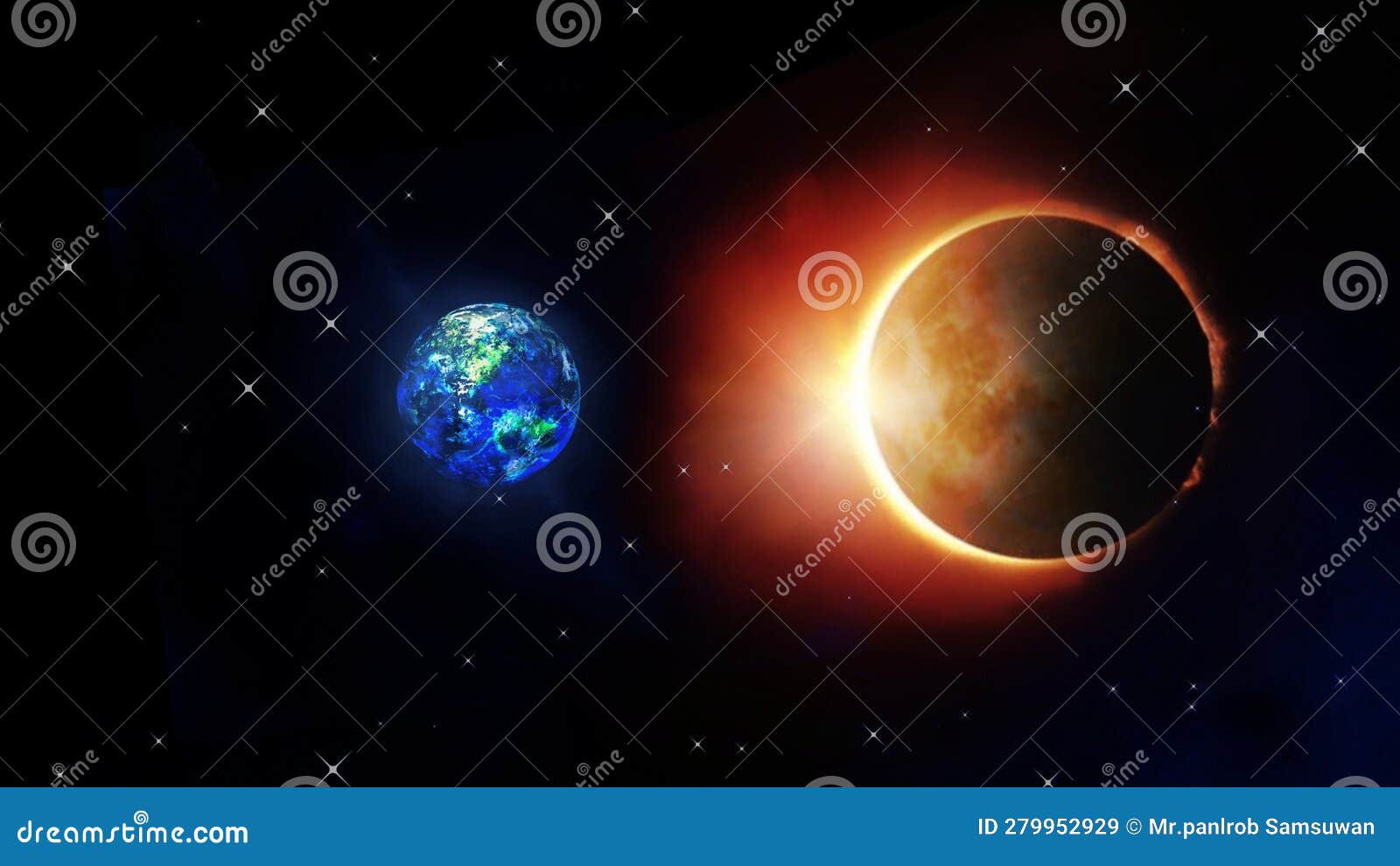 Earth is the only Planet that Has Life. Stock Illustration ...