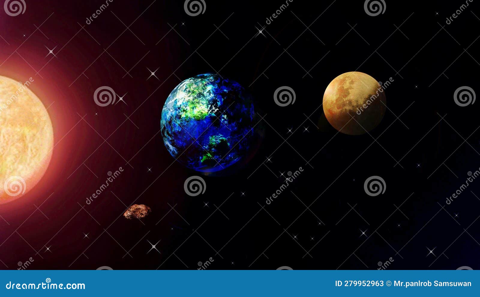 Earth is the only Planet that Has Life. Stock Illustration ...