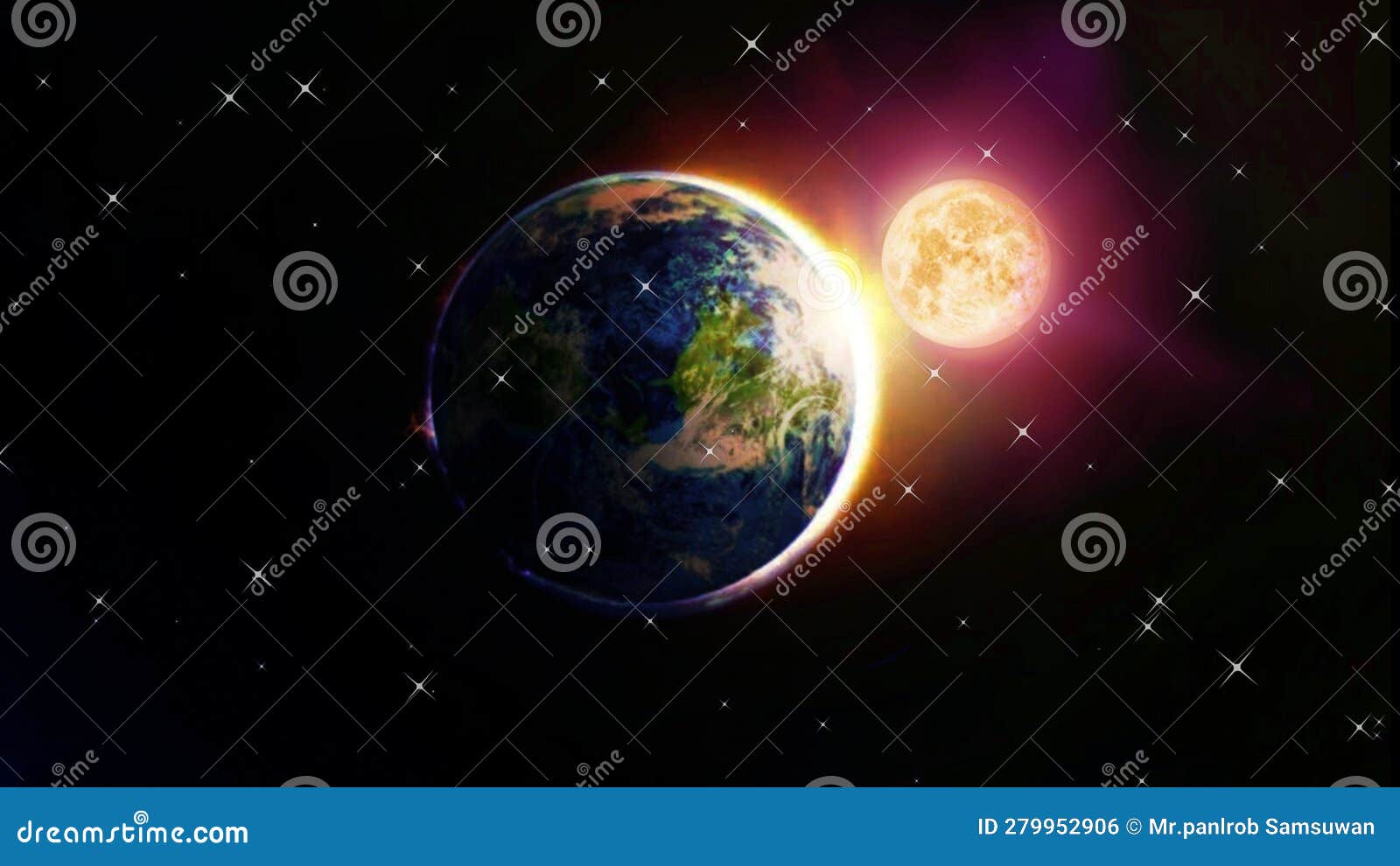 Earth is the only Planet that Has Life. Stock Illustration ...