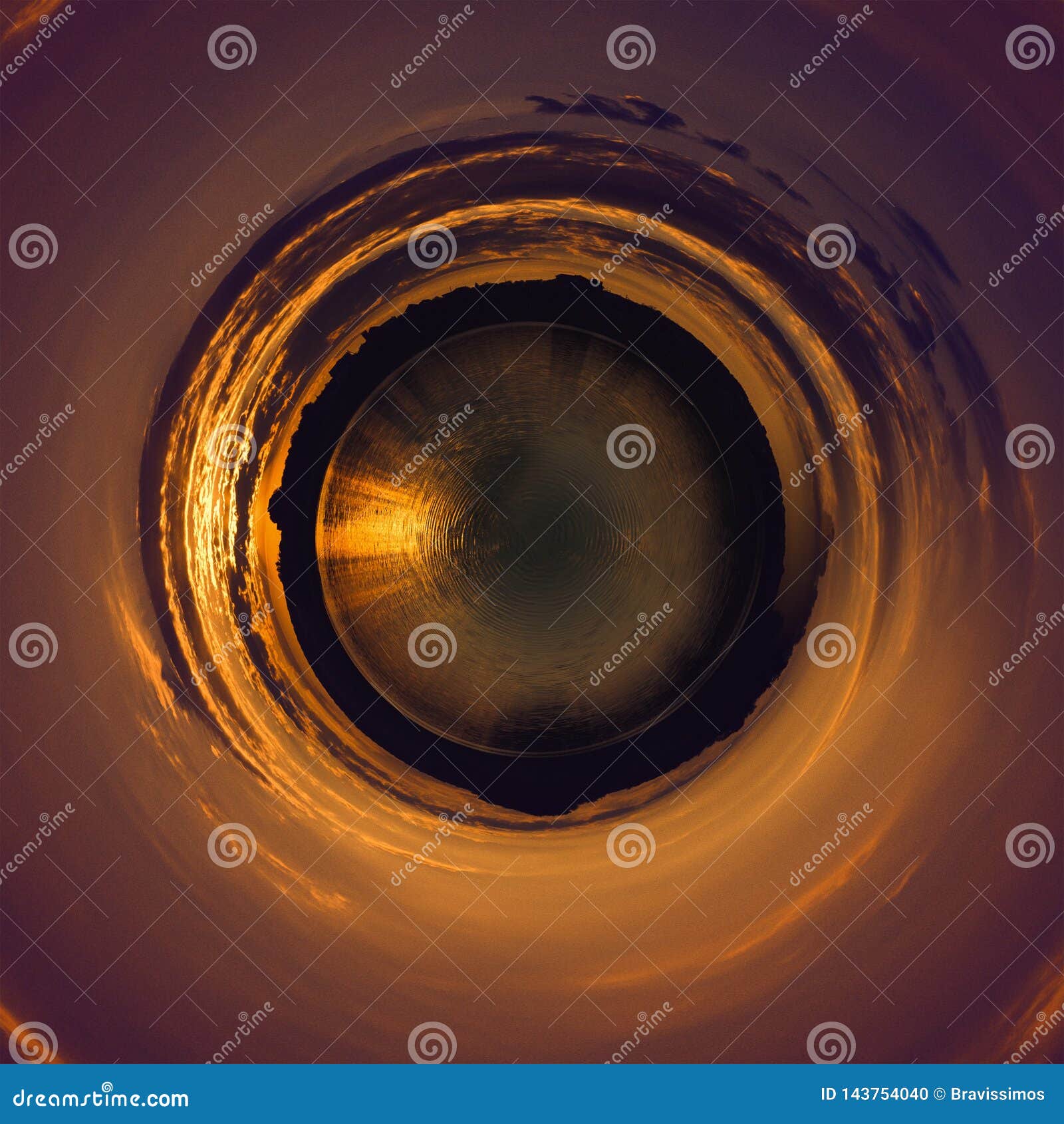 Earth Planet Space Nature Universe. Sunset Stock Illustration ...