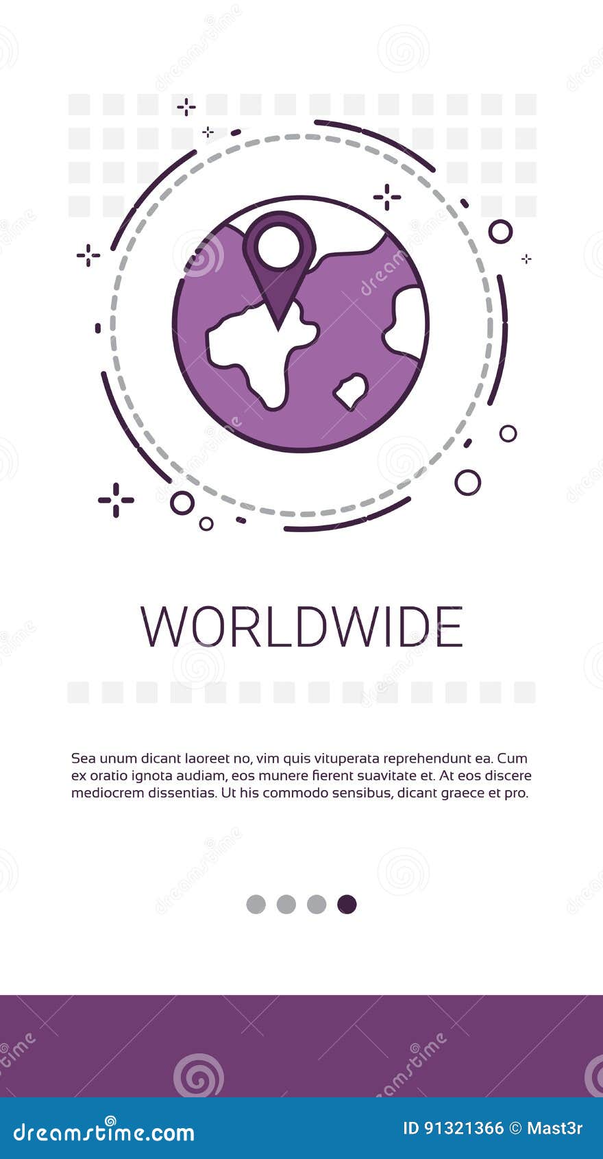 Earth Planet Worldwide Connection Banner Stock Vector - Illustration of ...