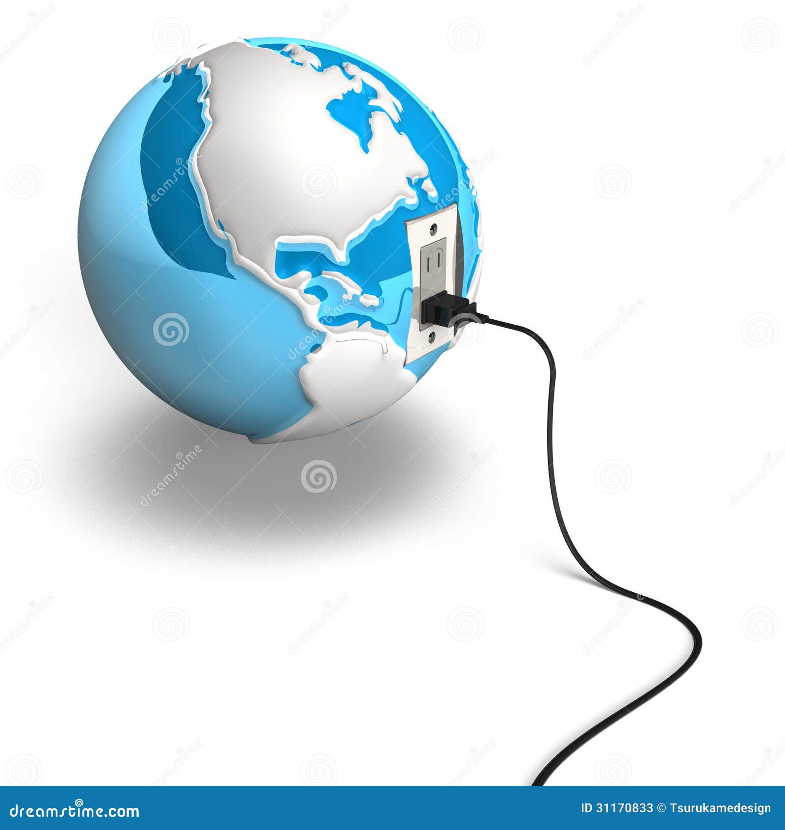 Earth and Plug Overlook stock illustration. Illustration of planet ...