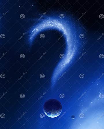 Earth and Question Mark from Stars Stock Illustration - Illustration of ...