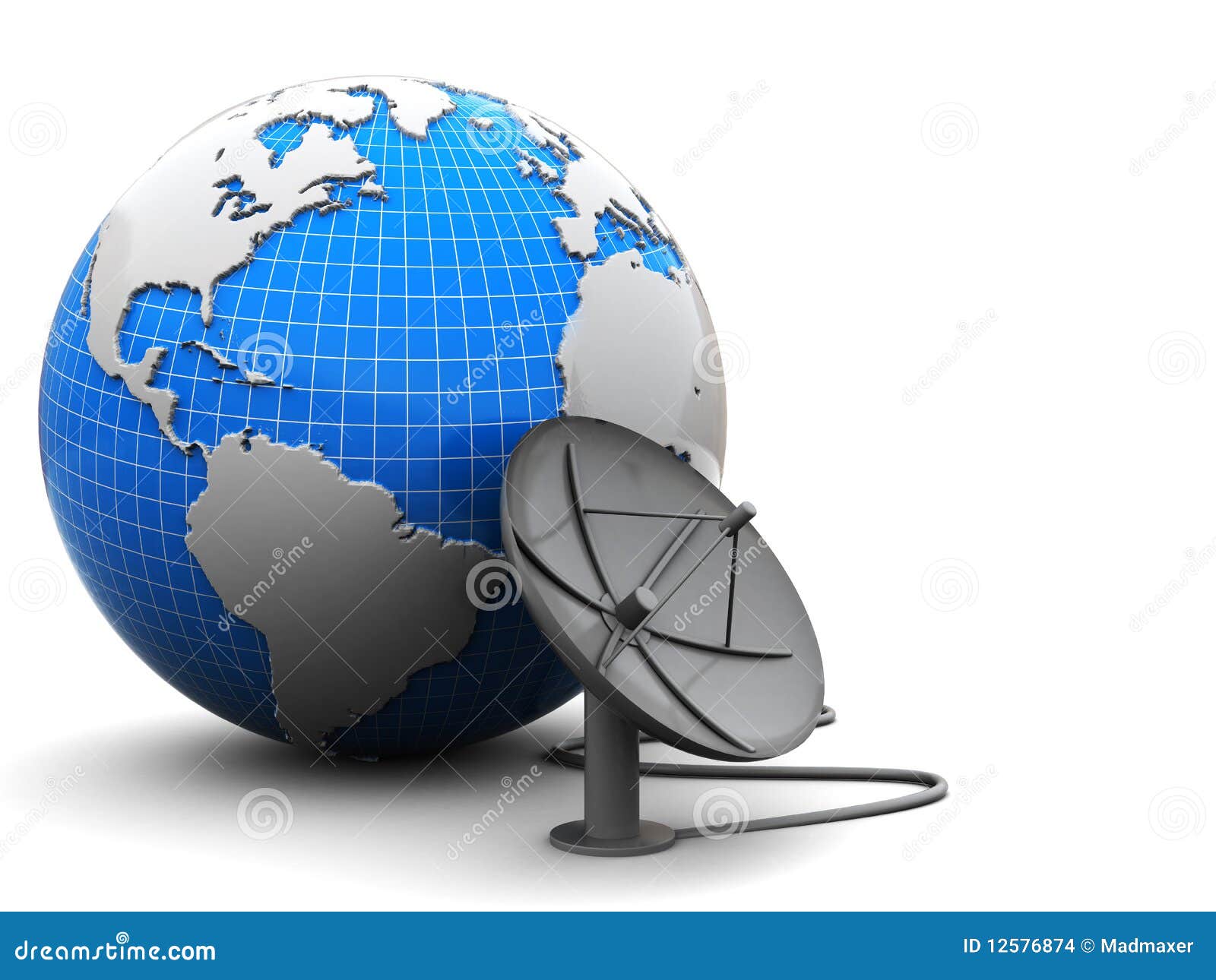 Earth and radio-aerial stock illustration. Illustration of industry ...