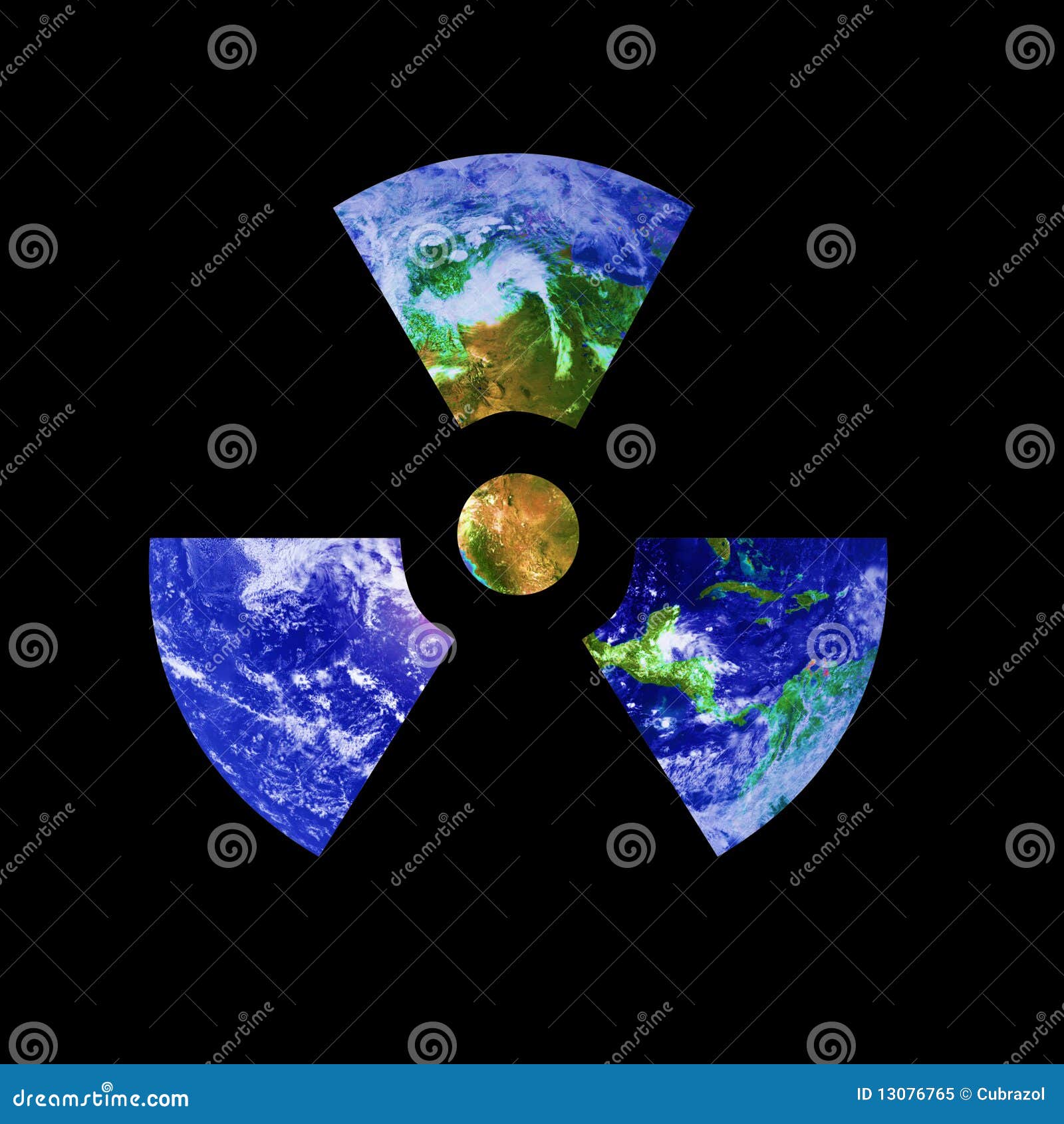 Earth radioactive sign stock illustration. Illustration of warming ...