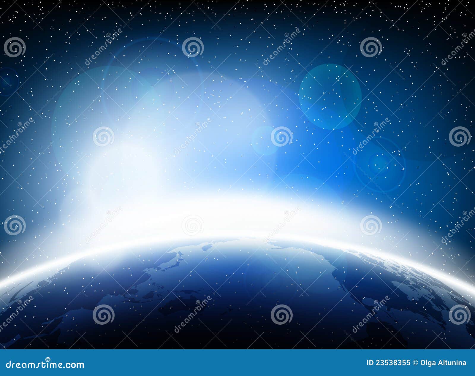 Earth and rays stock illustration. Illustration of globe - 23538355