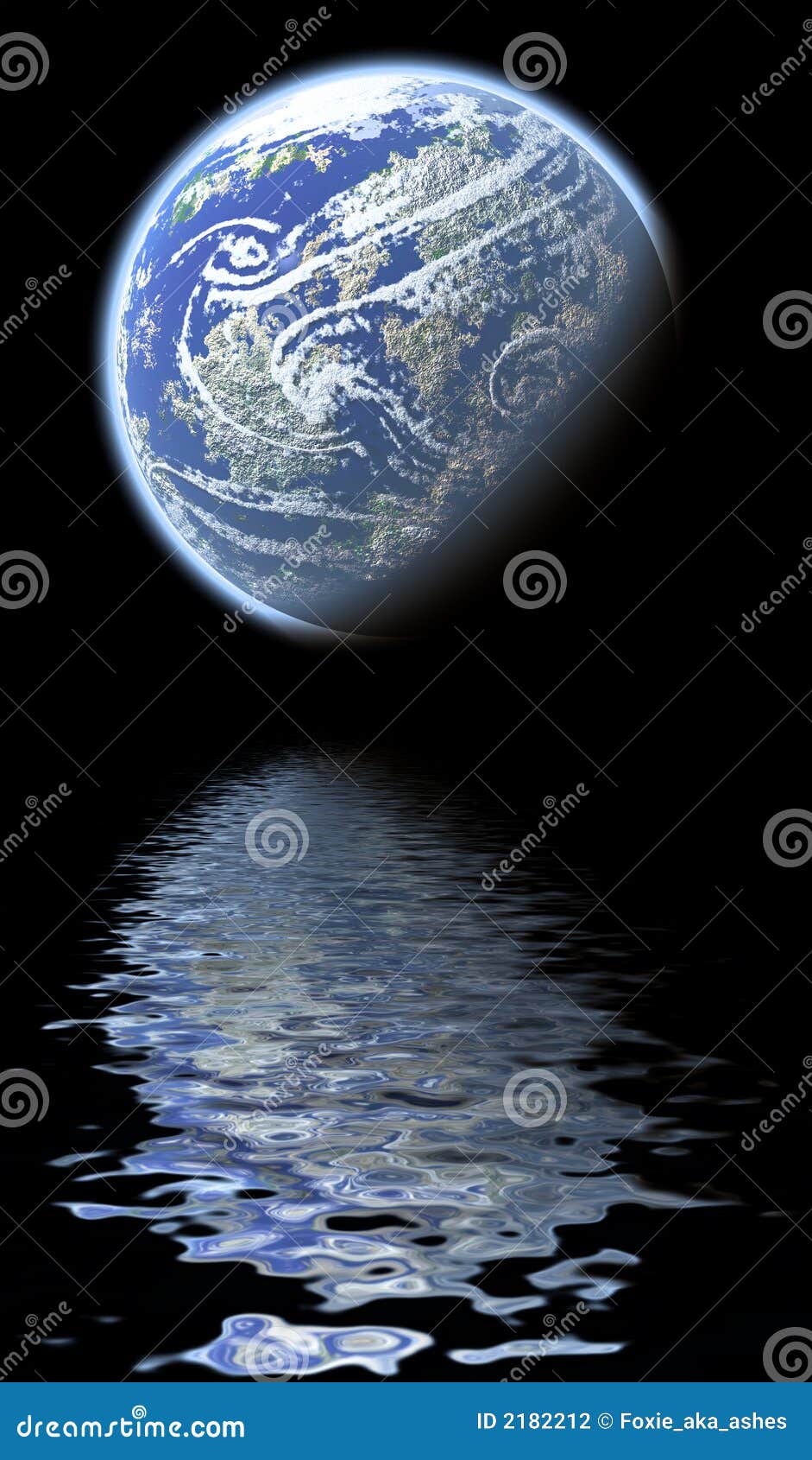 Earth reflection stock illustration. Illustration of physical - 2182212