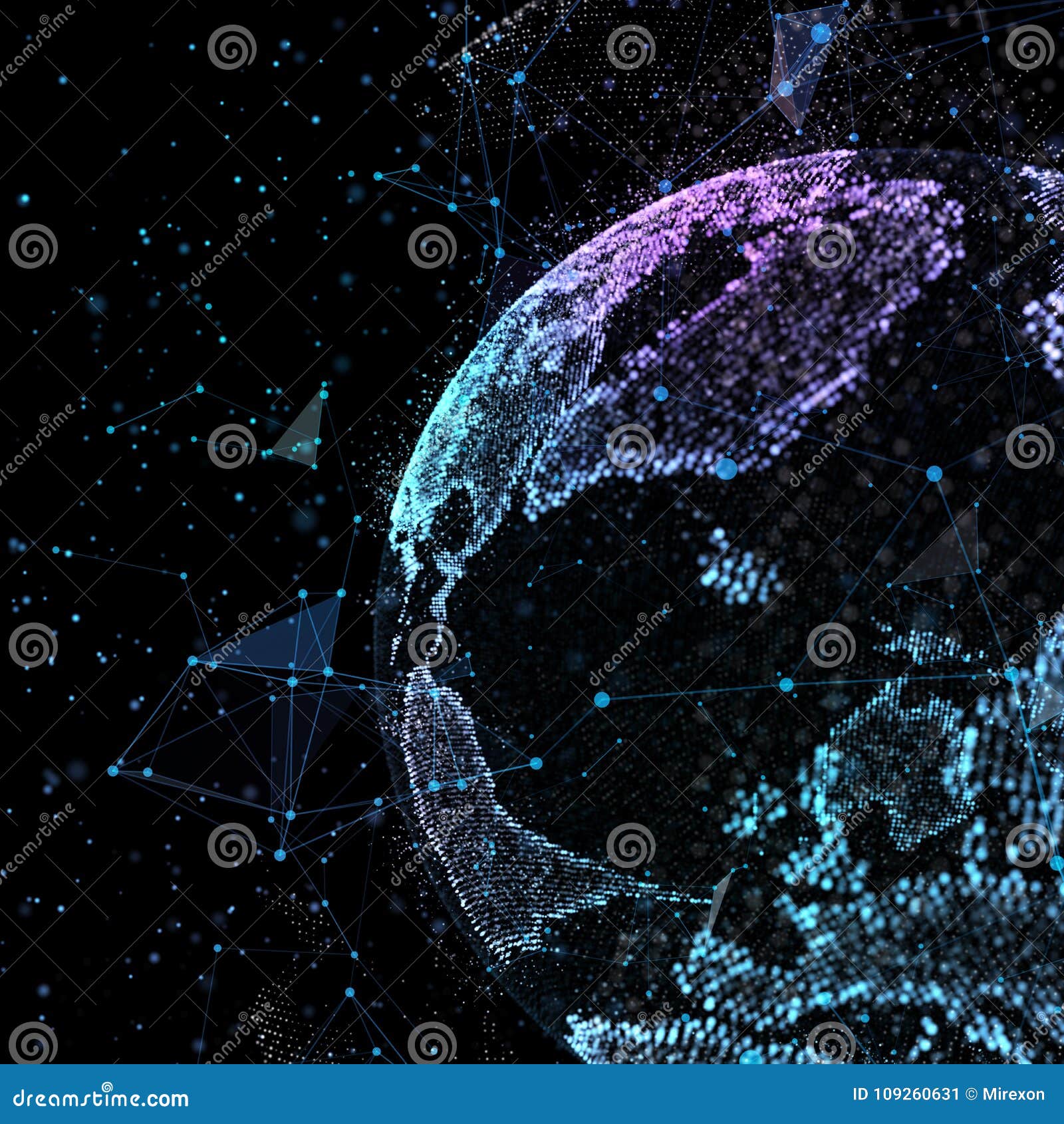 Earth, Representing Global Network Connection, International Meaning ...