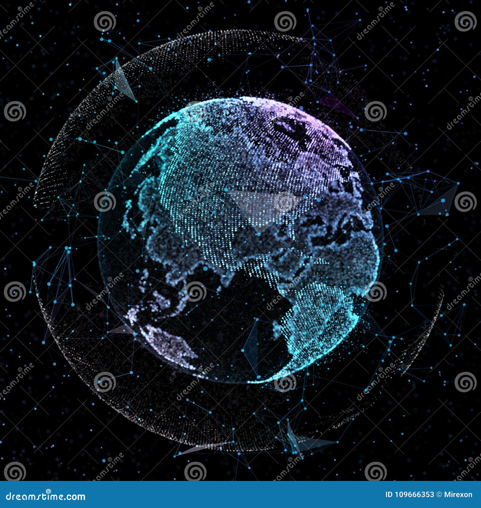 Earth, Representing Global Network Connection, International Meaning ...