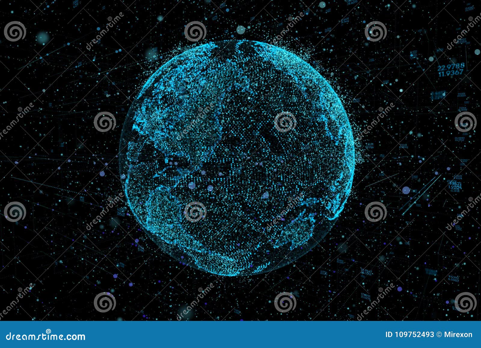 Earth, Representing Global Network Connection, International Meaning ...