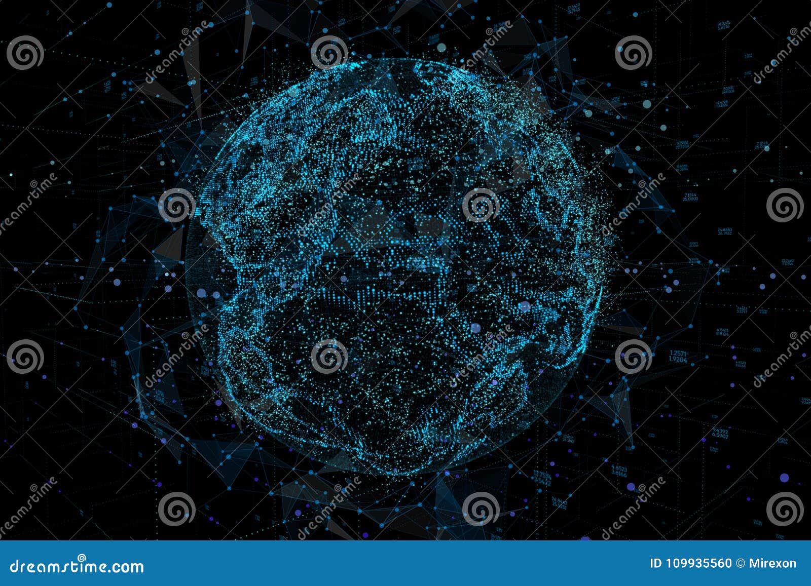 Earth, Representing Global Network Connection, International Meaning ...