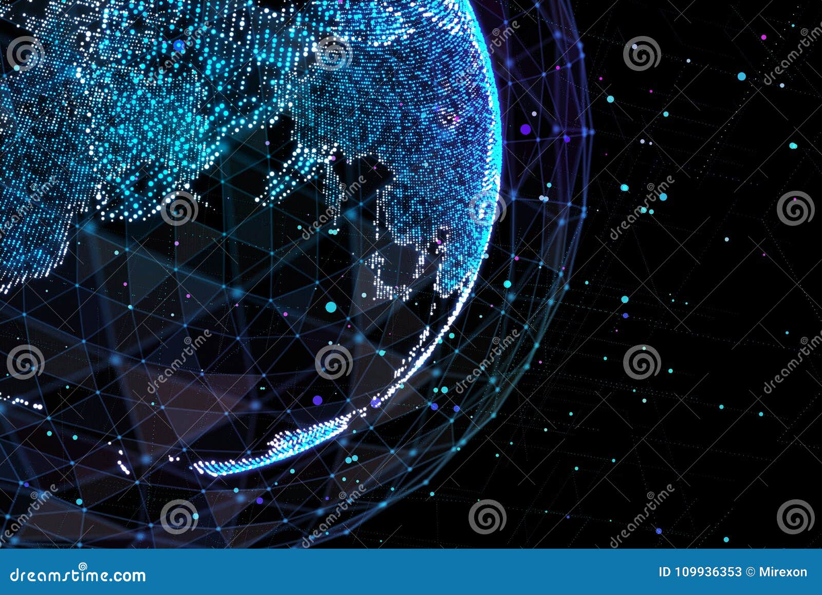 Earth, Representing Global Network Connection, International Meaning ...