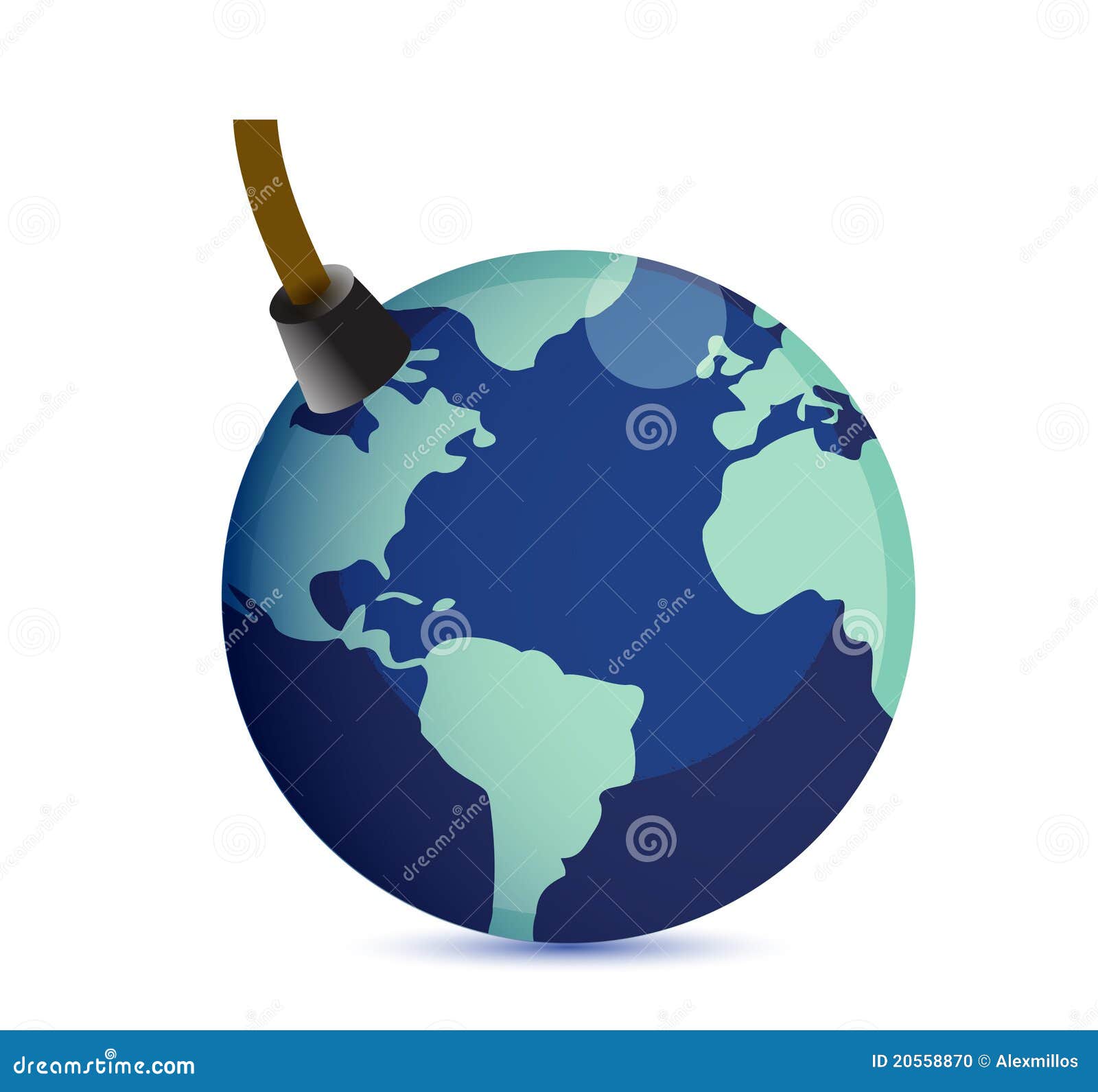 Earth at Risk Boom Concept. Stock Illustration - Illustration of icon ...