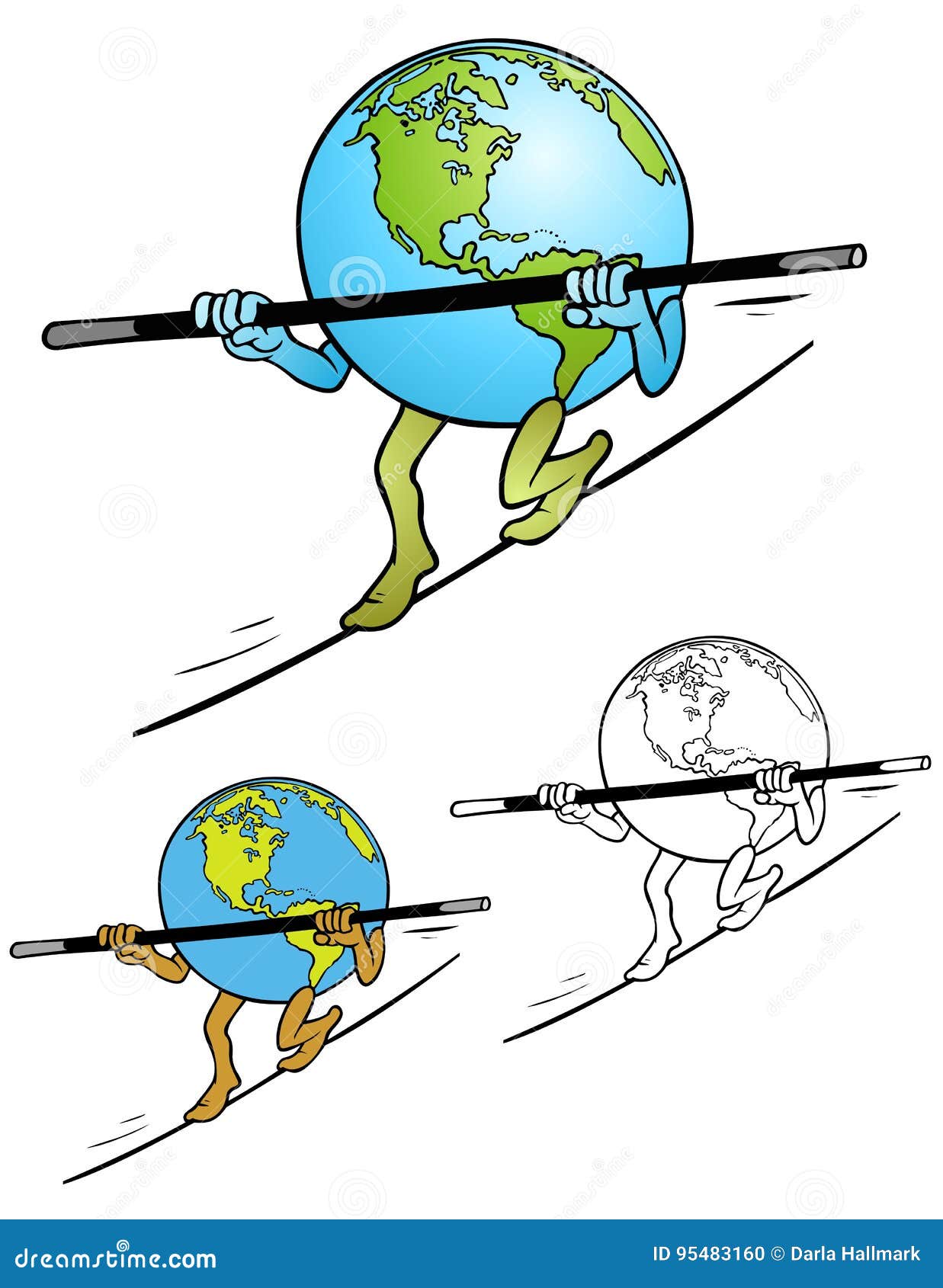 The Earth at Risk stock vector. Illustration of science - 95483160