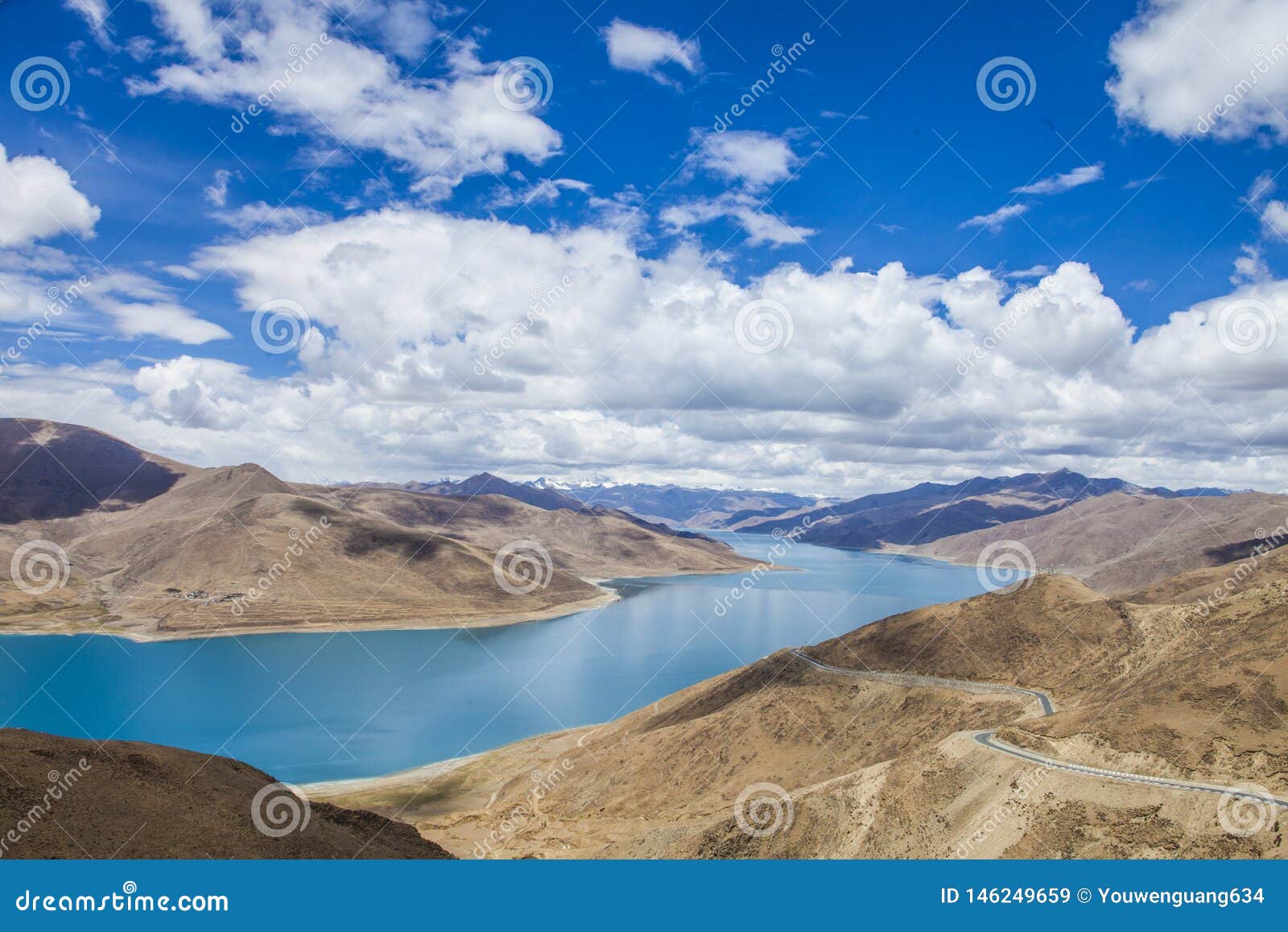 Earth, River, Blue Sky and White Clouds Stock Image - Image of clouds ...