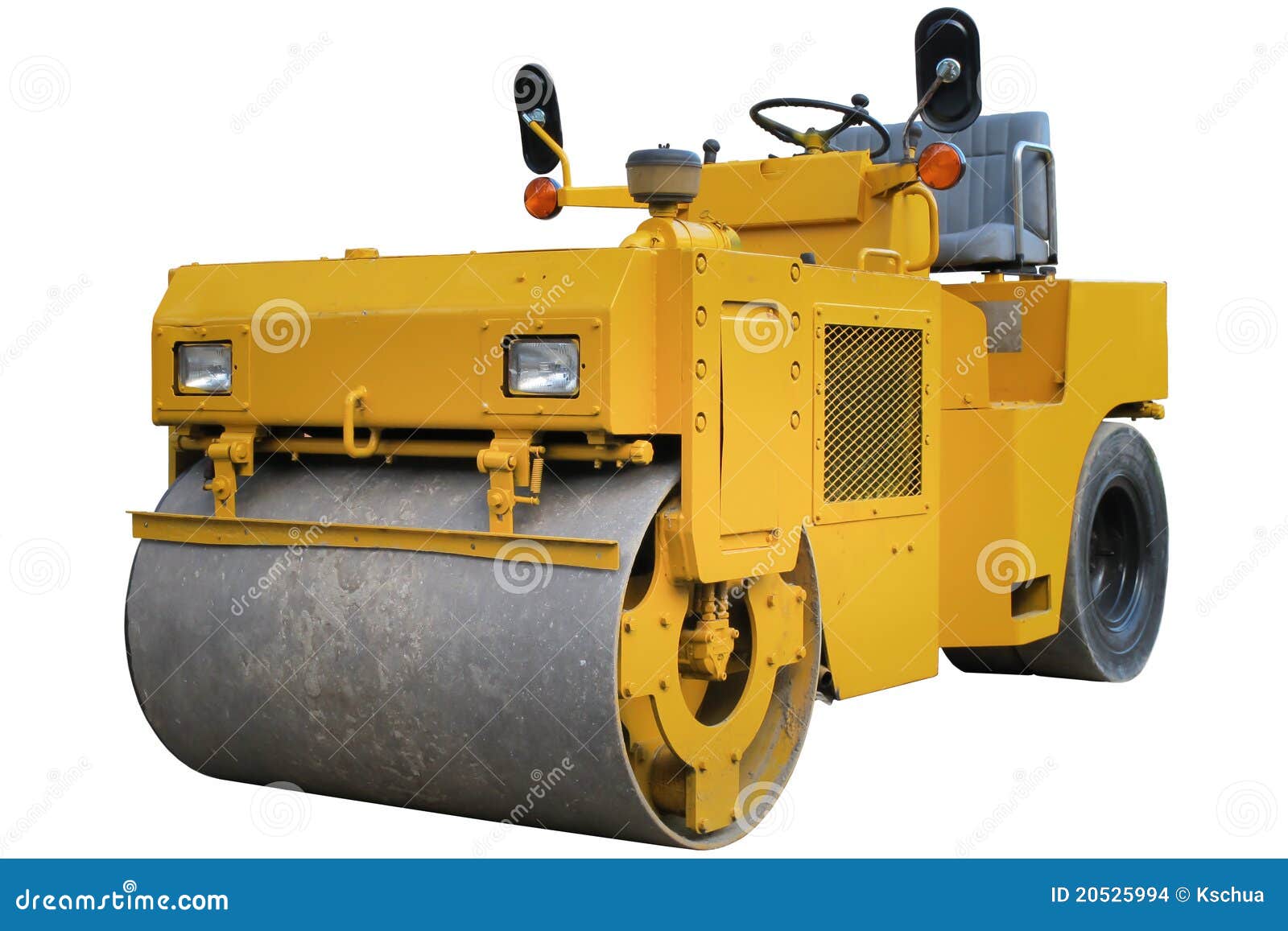 Earth roller isolated stock photo. Image of equipment - 20525994