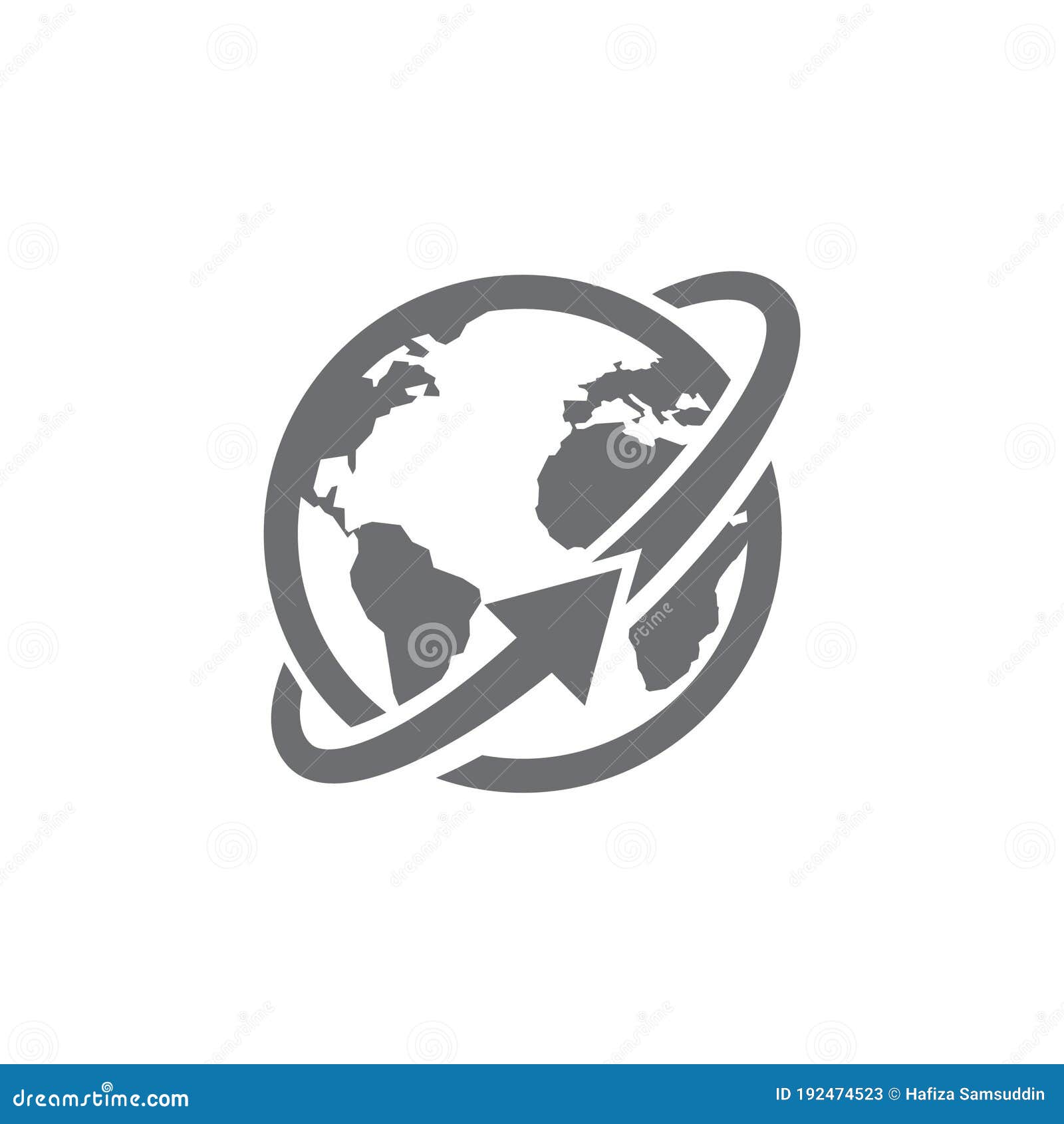 Vector Earth Rotating Stock Illustrations – 399 Vector Earth Rotating ...