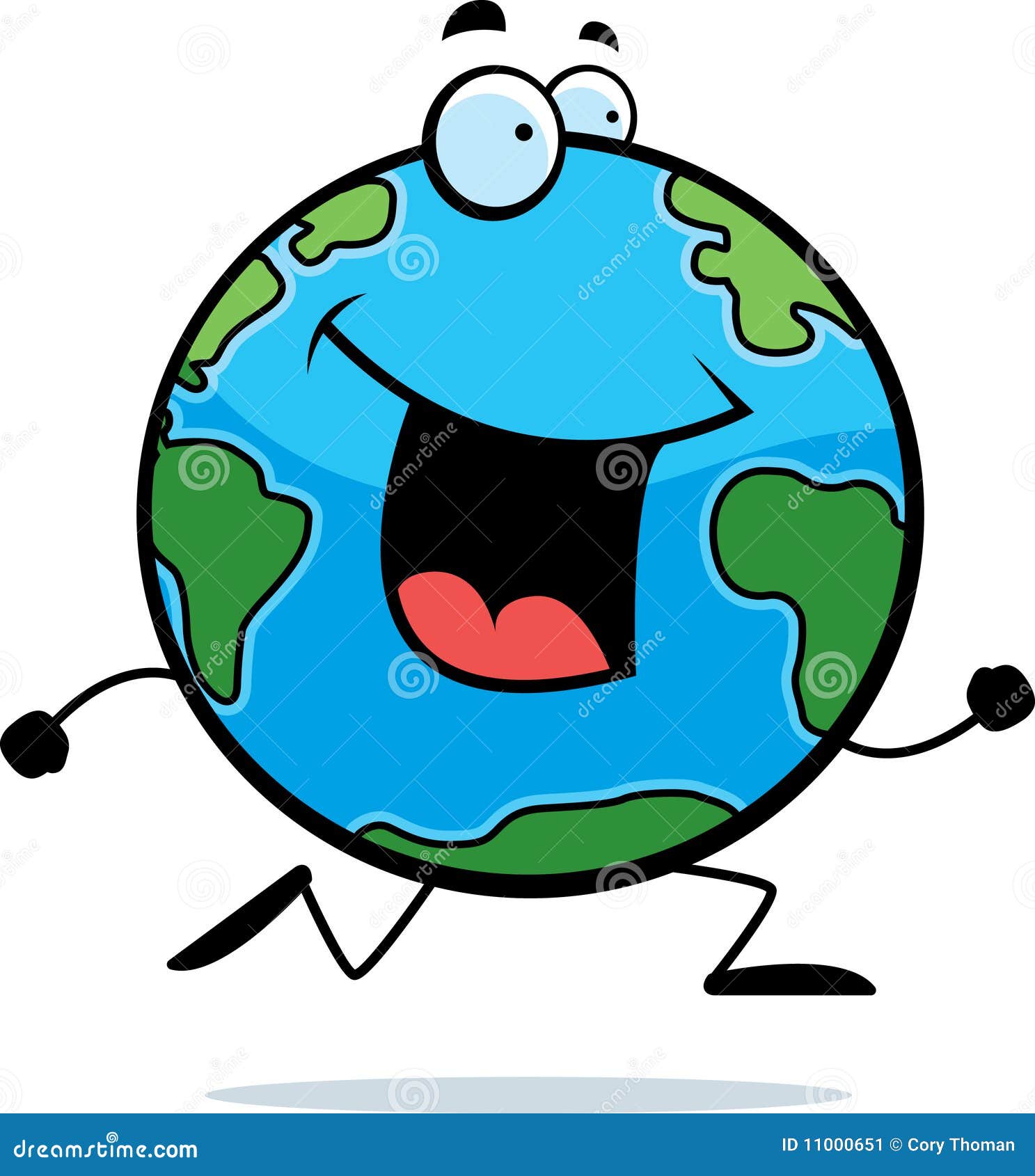 Earth Running stock vector. Illustration of world, planet - 11000651