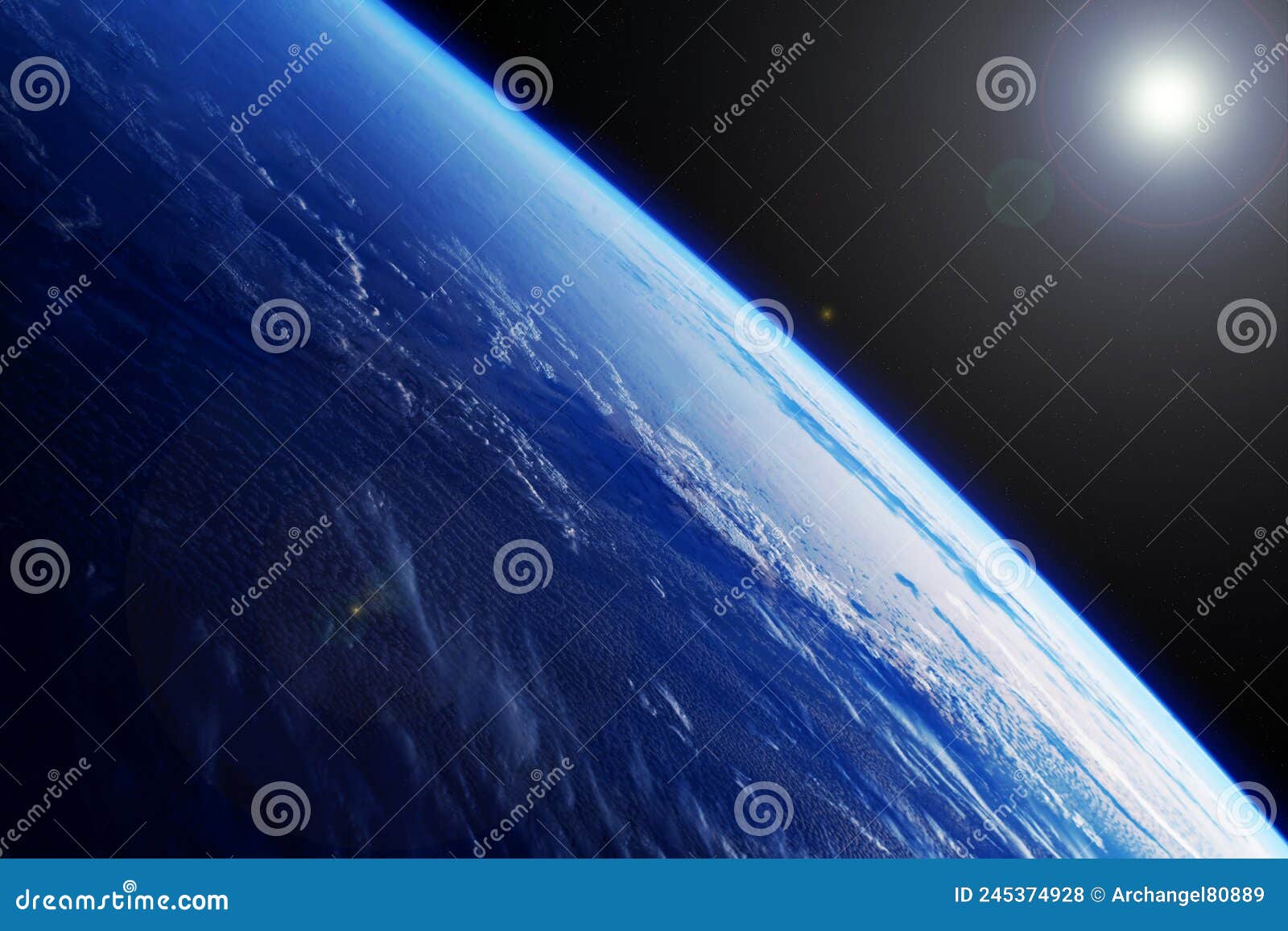 Earth S Atmosphere from Space. Elements of this Image Furnished by NASA ...
