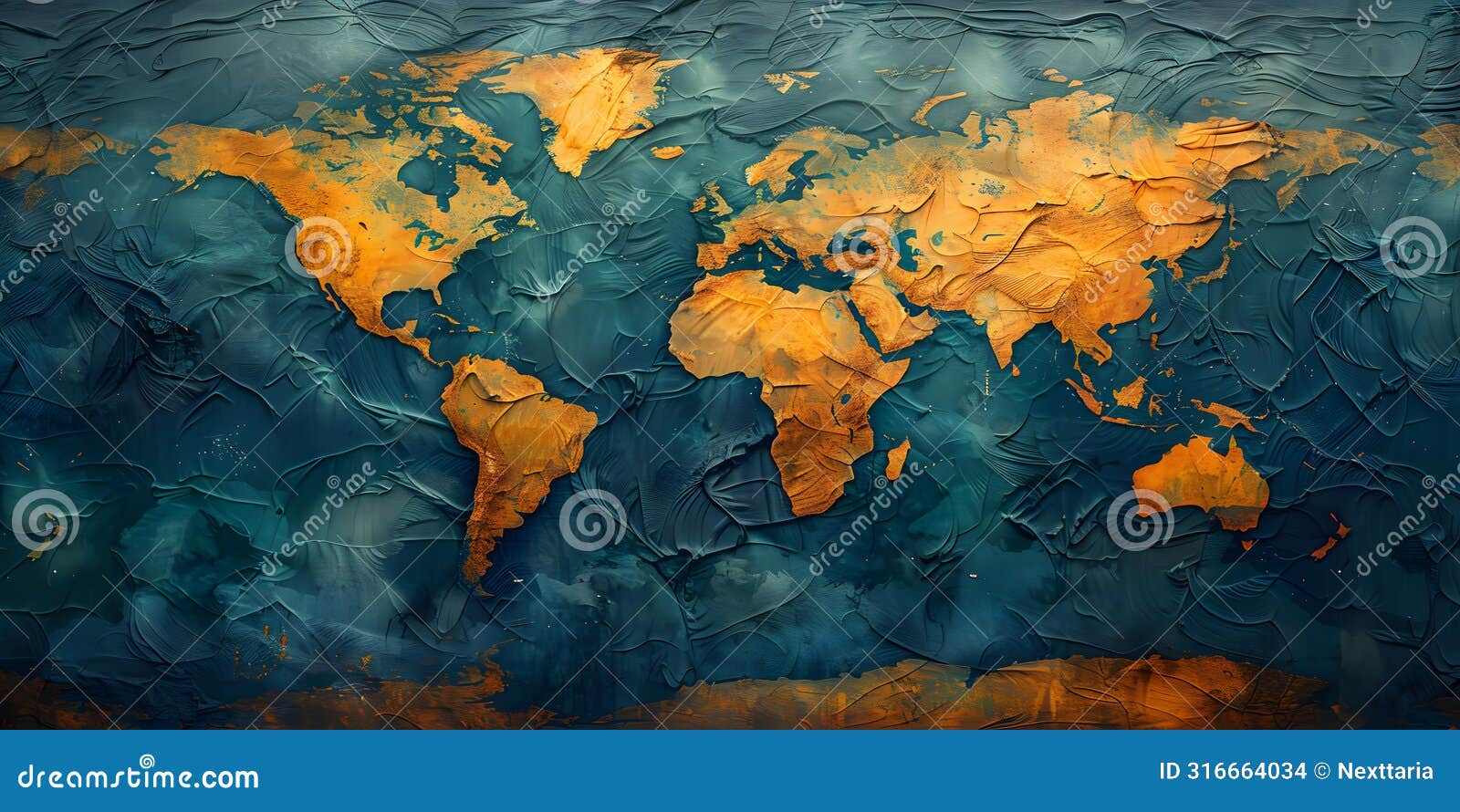 Earth S Harmony: a Modern Map of Human Connection Stock Illustration ...