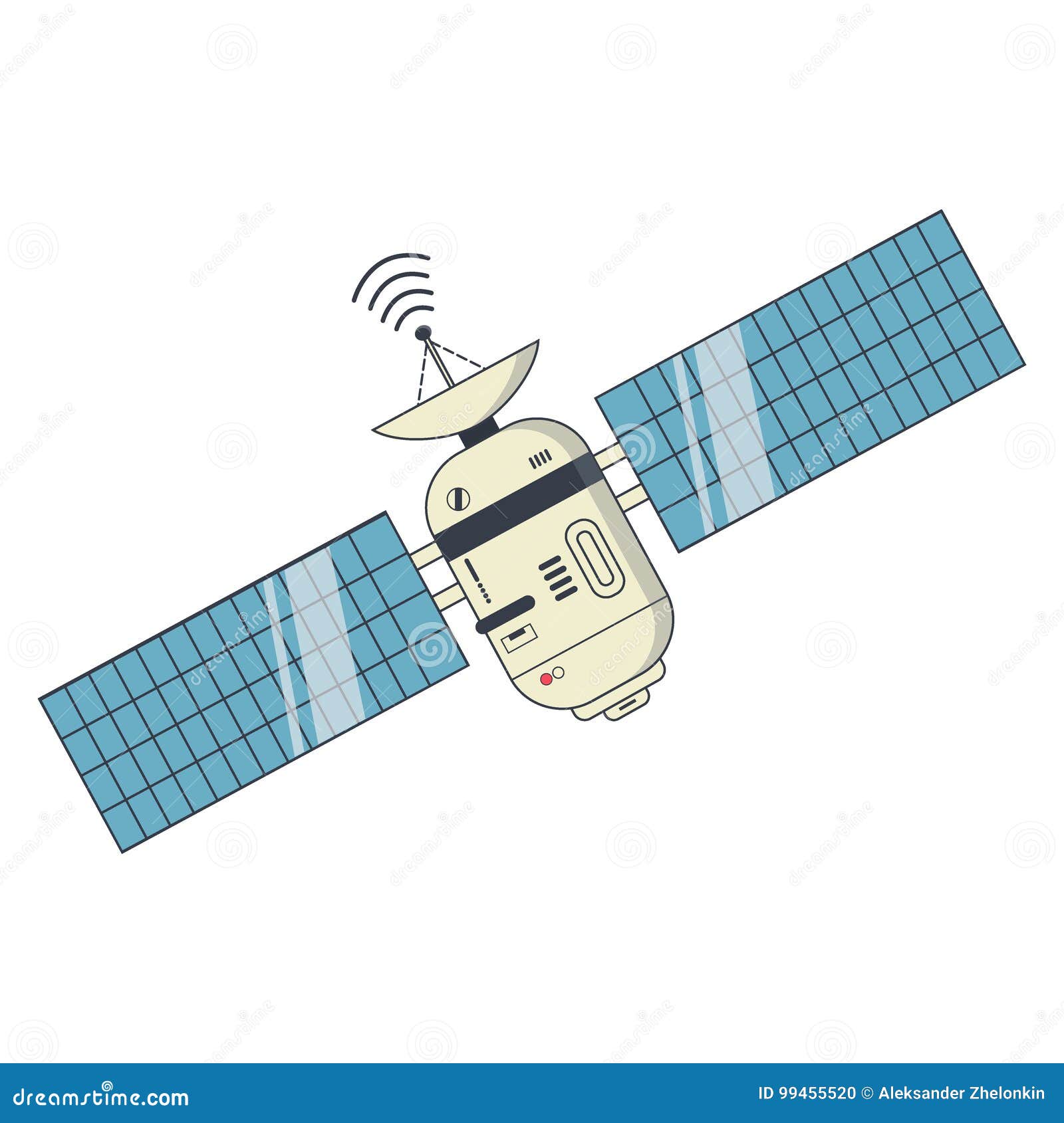 Satellite Cartoons, Illustrations & Vector Stock Images - 343074 ...